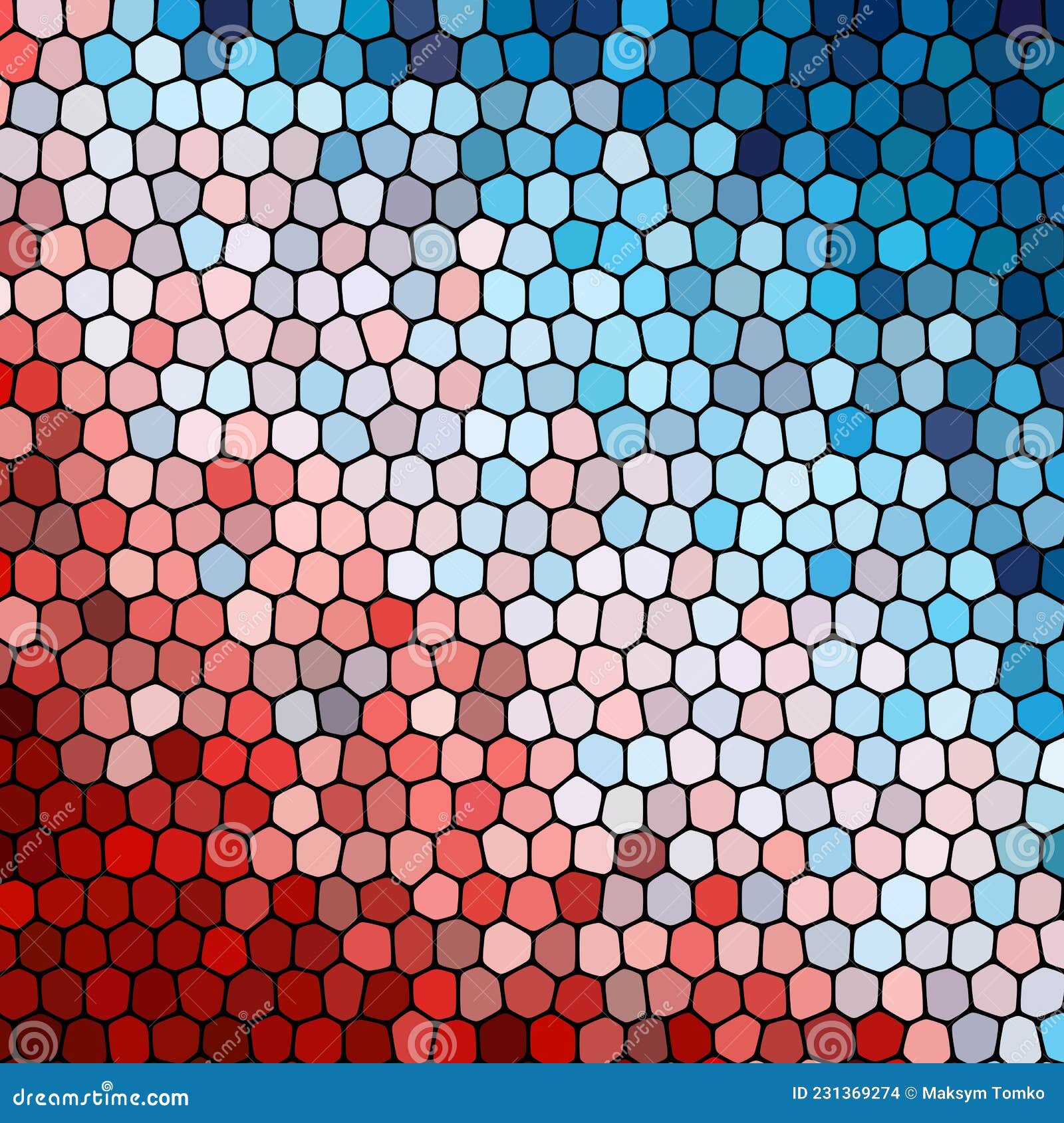 Red and Blue Colors. Geometric Pattern. Pebbles. Eps 10 Stock Vector ...