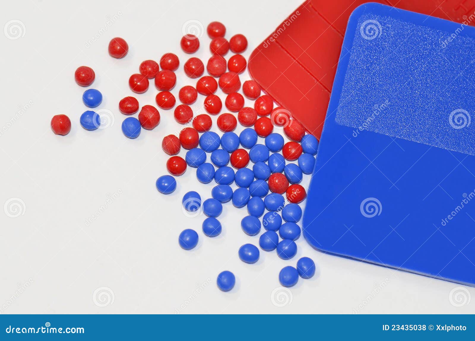 Red/blue colour samples stock photo. Image of background - 23435038