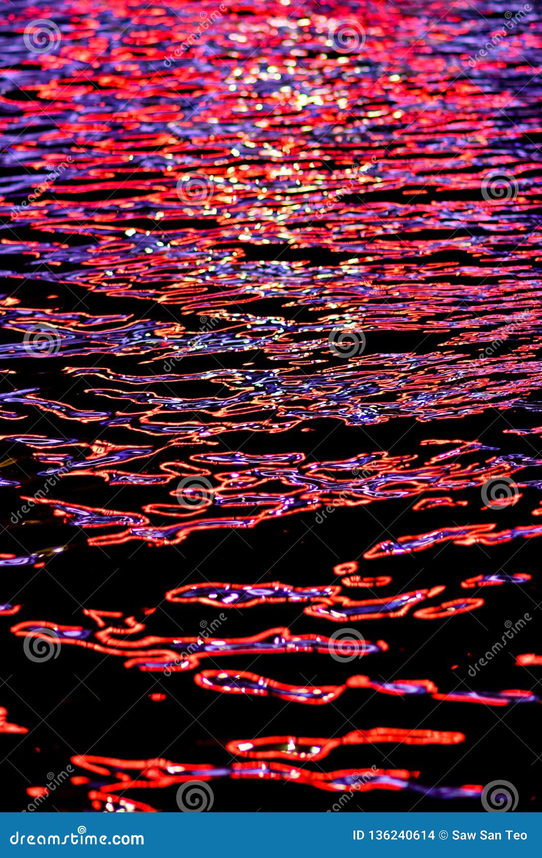 Red and Blue Light Dreamy Background Stock Photo - Image of blurry ...