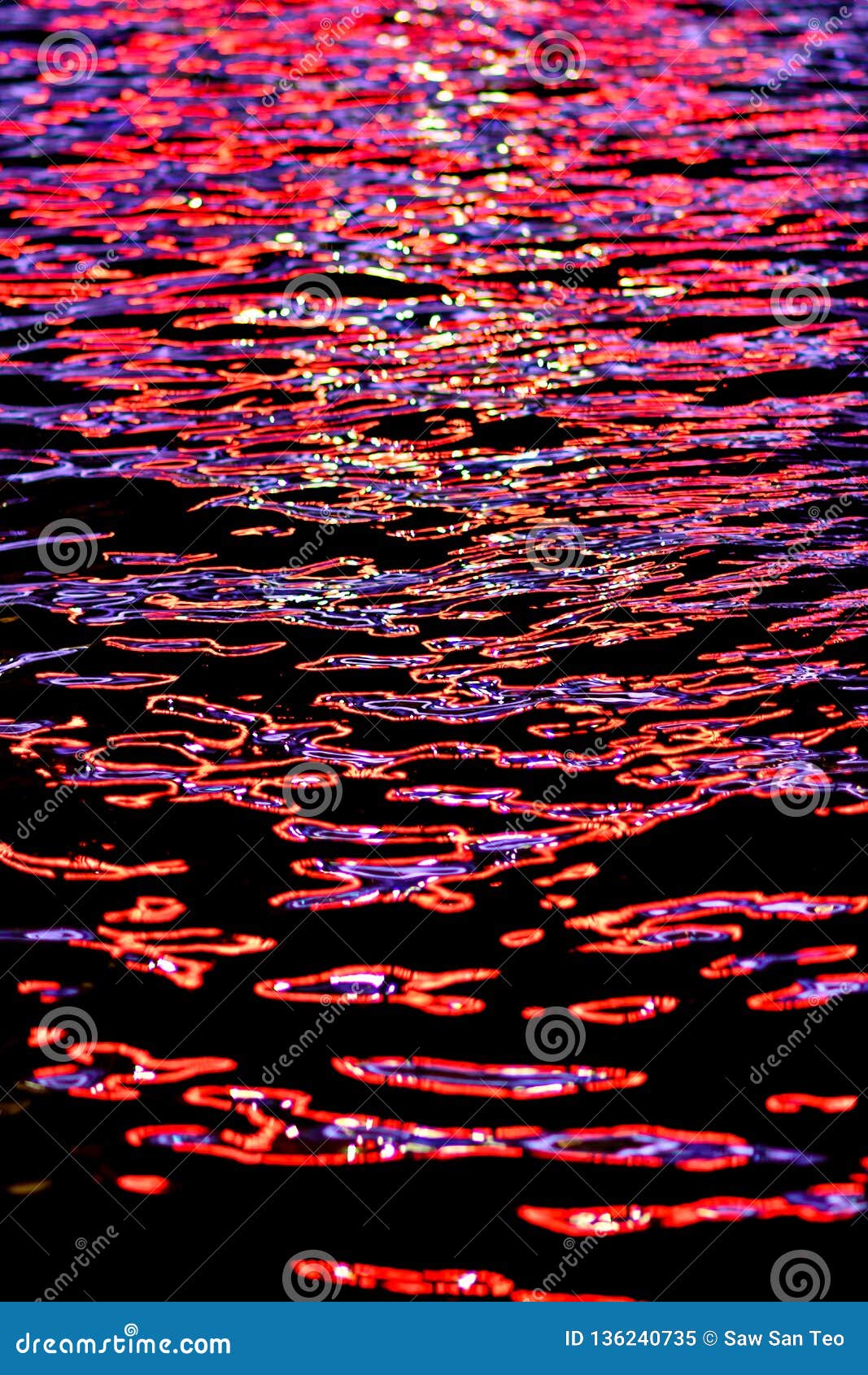 Red and Blue Light Dreamy Background Stock Image - Image of holiday ...