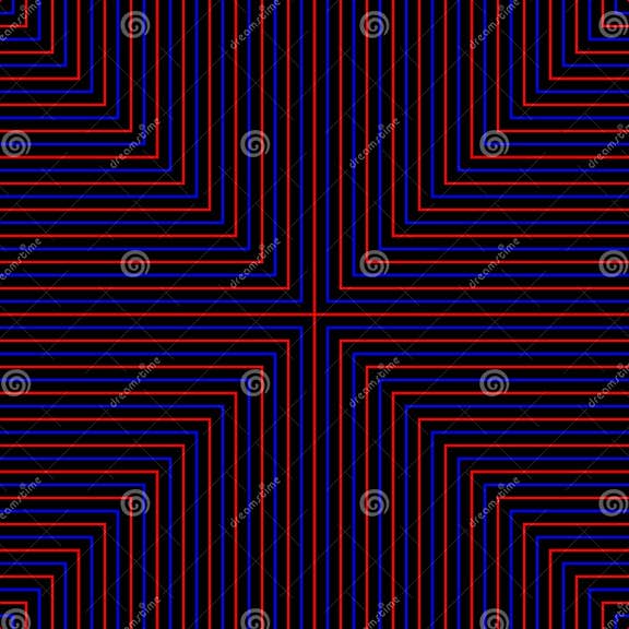 Red and Blue Cross Lines Fabric Pattern on Black Background Vector ...
