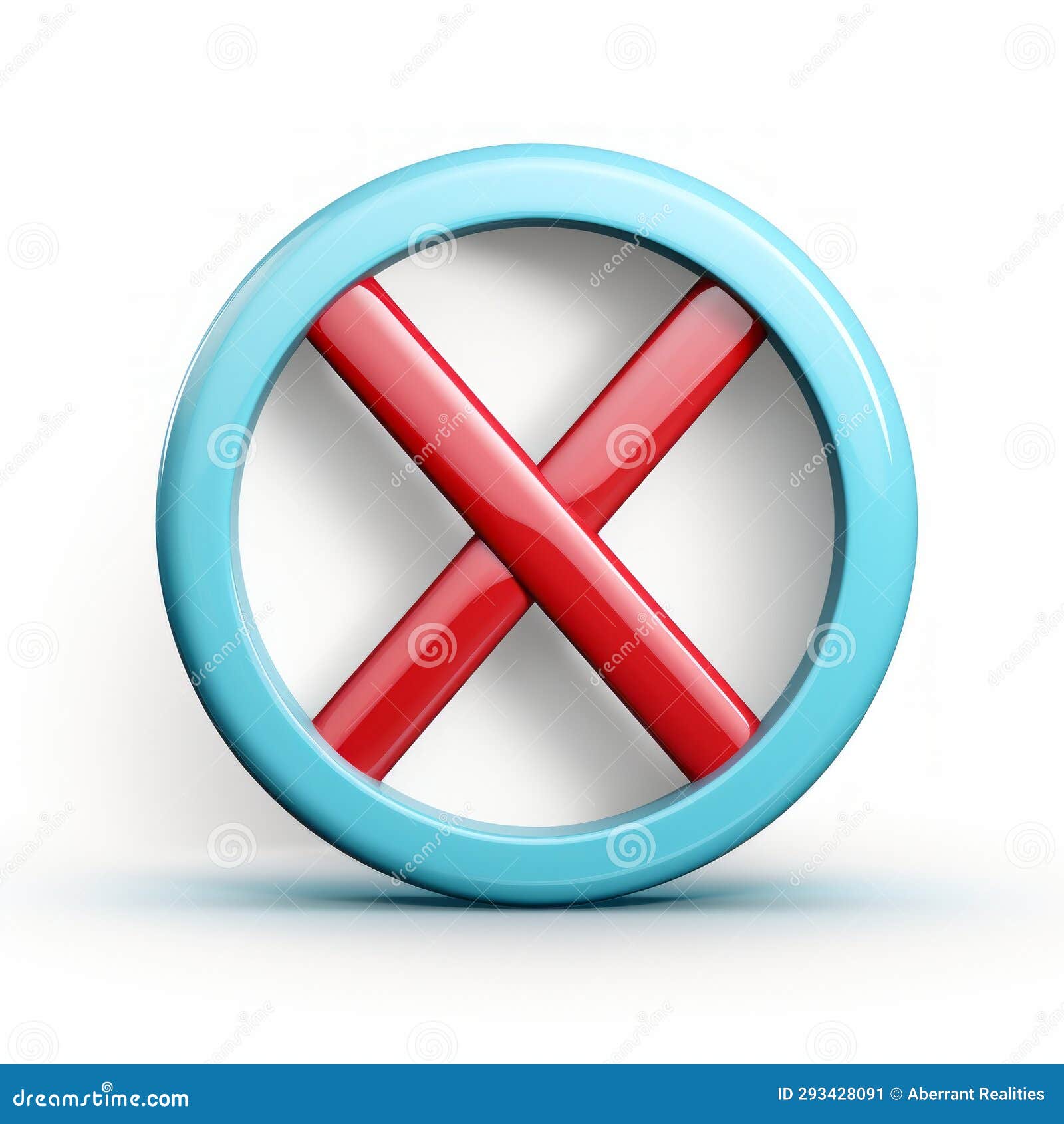 A Red and Blue Cross Symbol on a White Background Stock Illustration ...