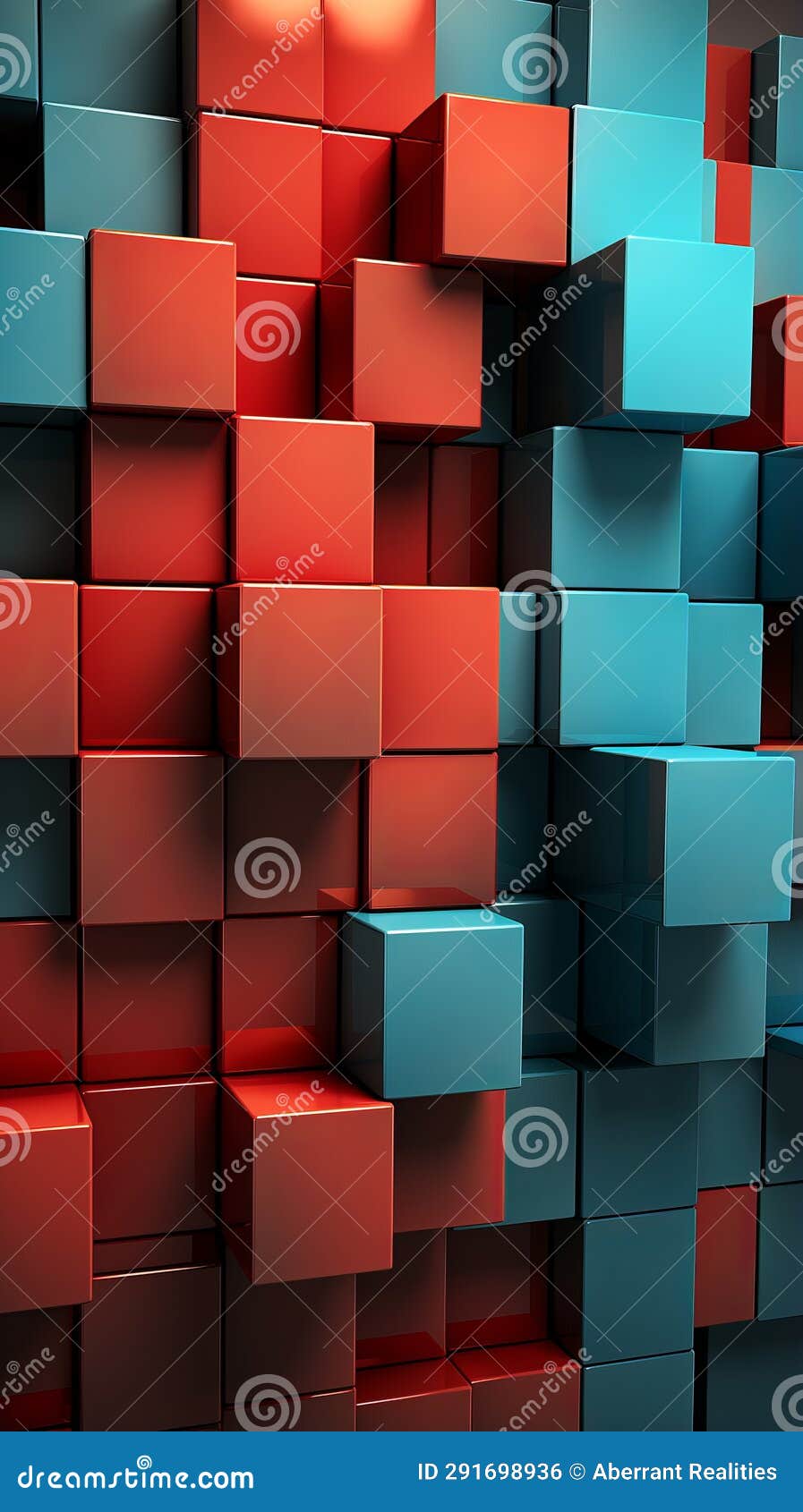 Red and Blue Cubes Wallpapers Hd Wallpapers Stock Illustration ...
