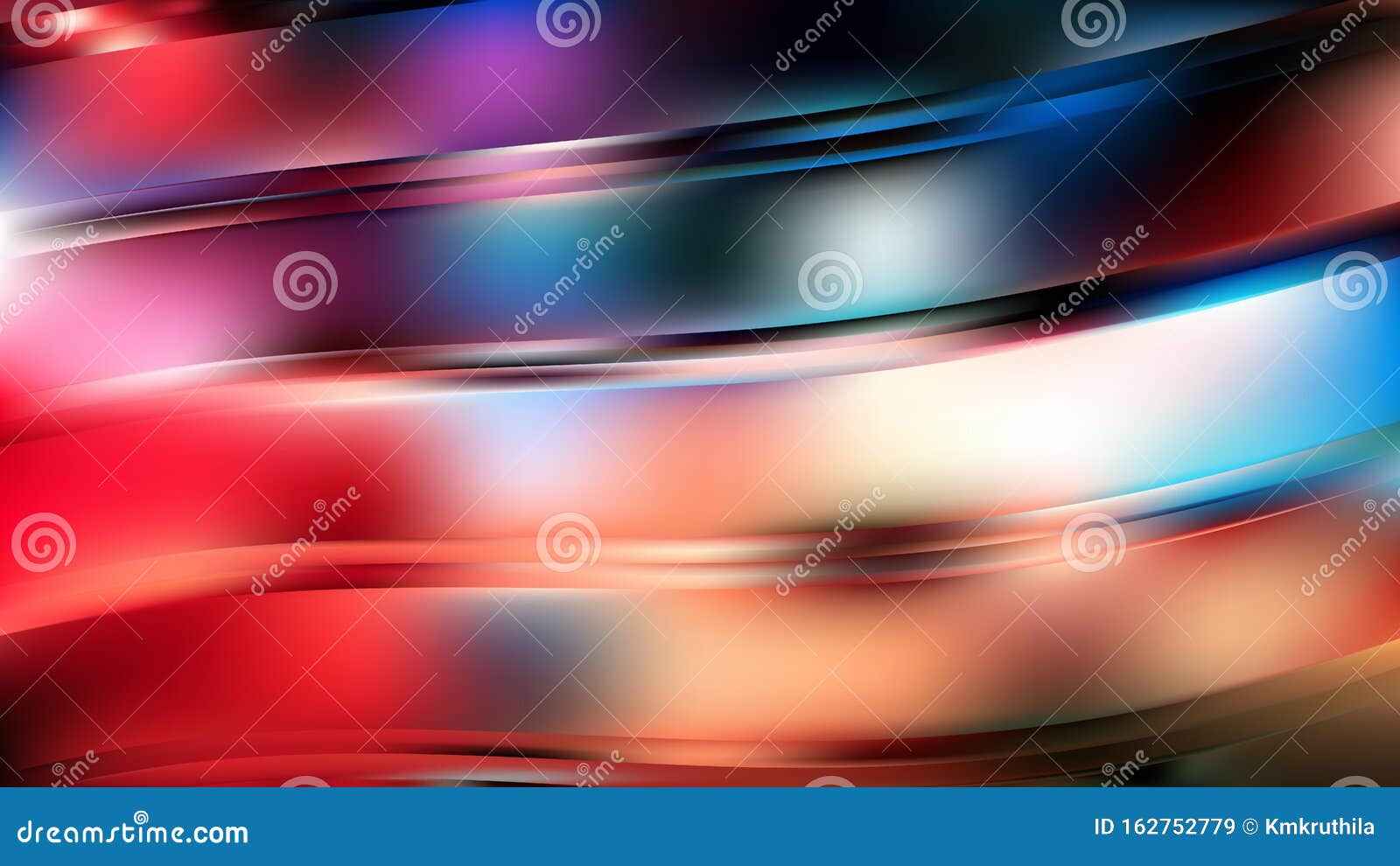 Red and Blue Curve Background Stock Vector - Illustration of flow, wavy ...