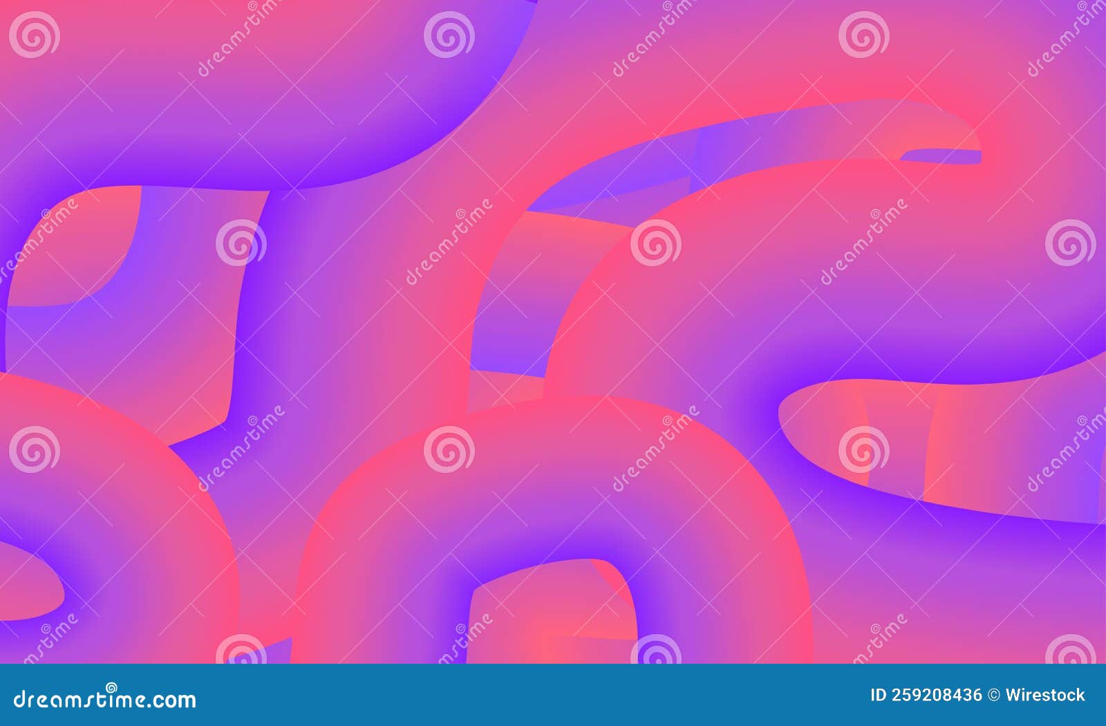 Red and Blue Curve Lines for a Background Stock Illustration ...