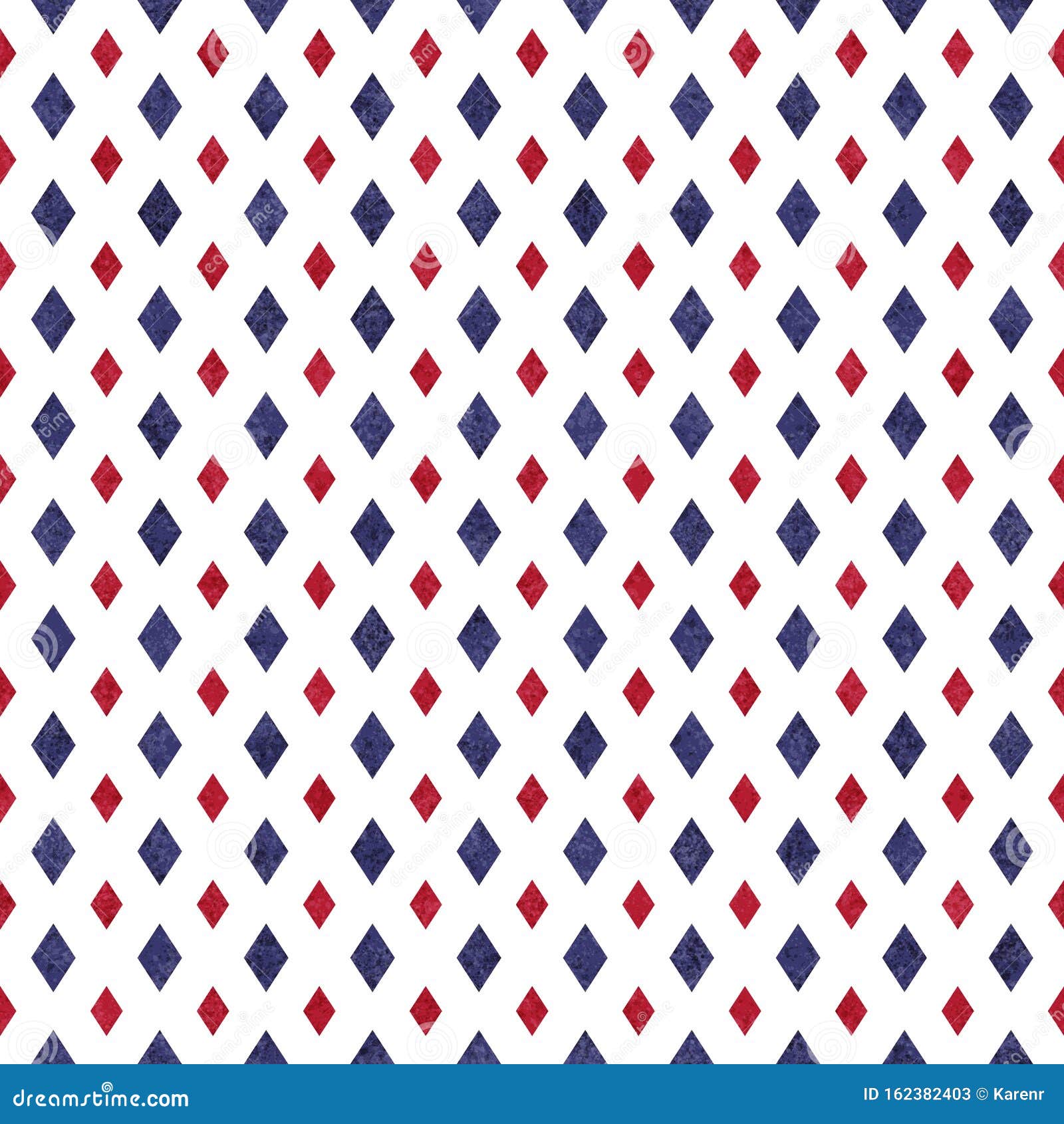 Blue Diamond Pattern Wallpaper