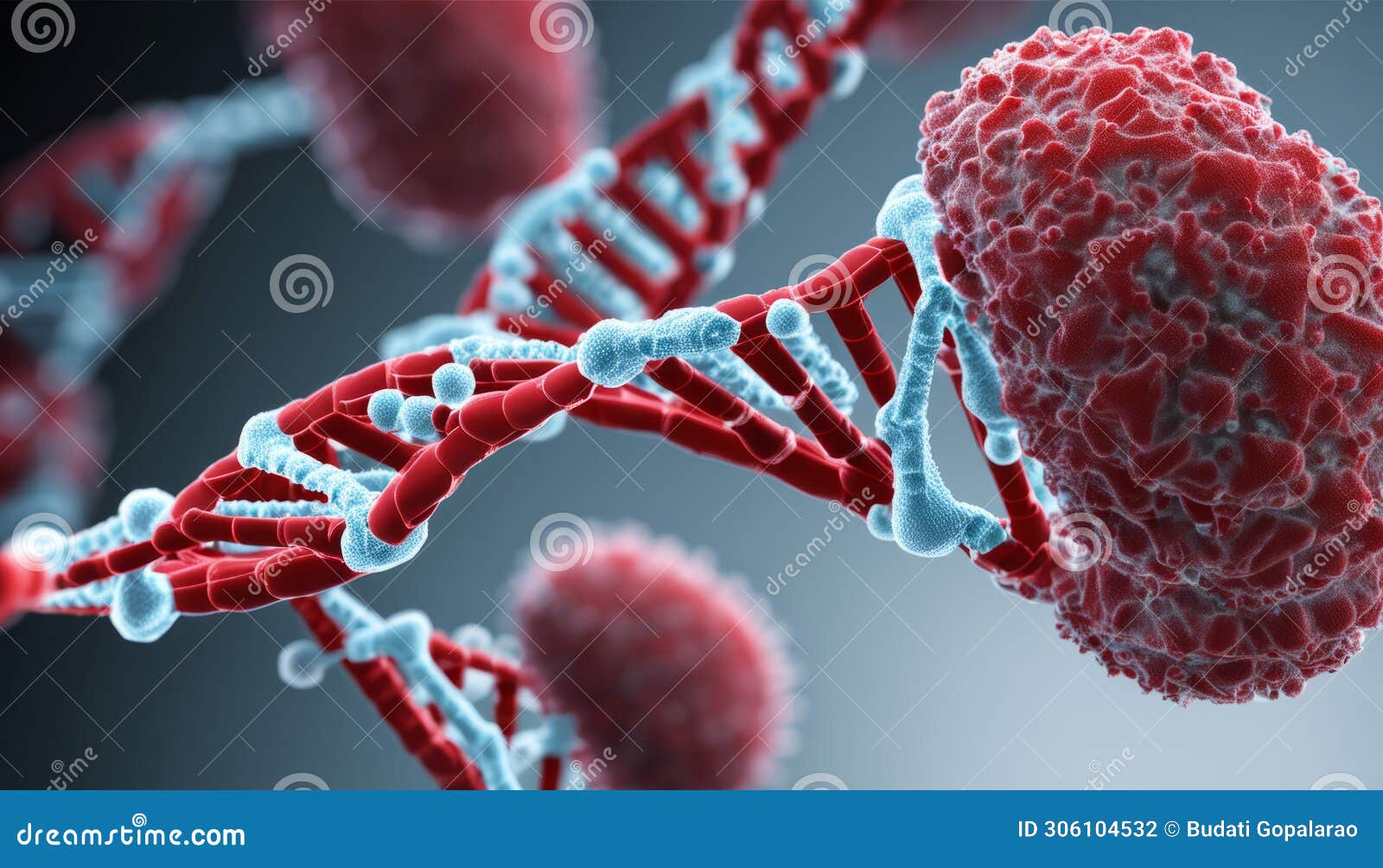 A red and blue DNA strand stock illustration. Illustration of science ...