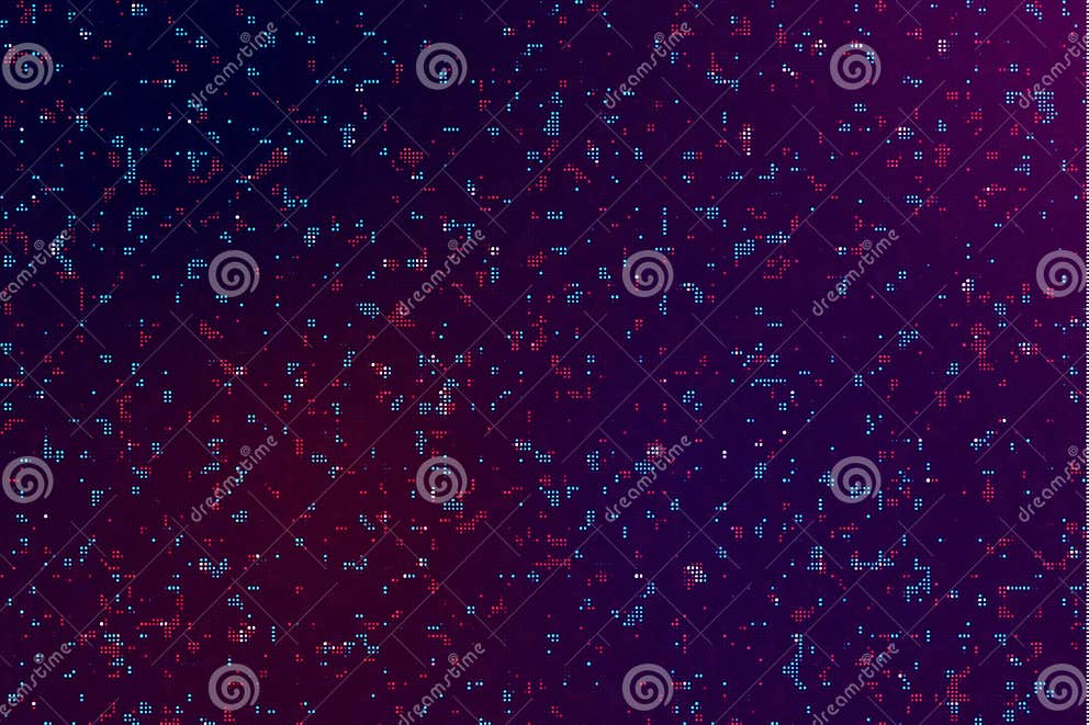 Red and Blue Dots Digital Background with Gradient Stock Illustration ...