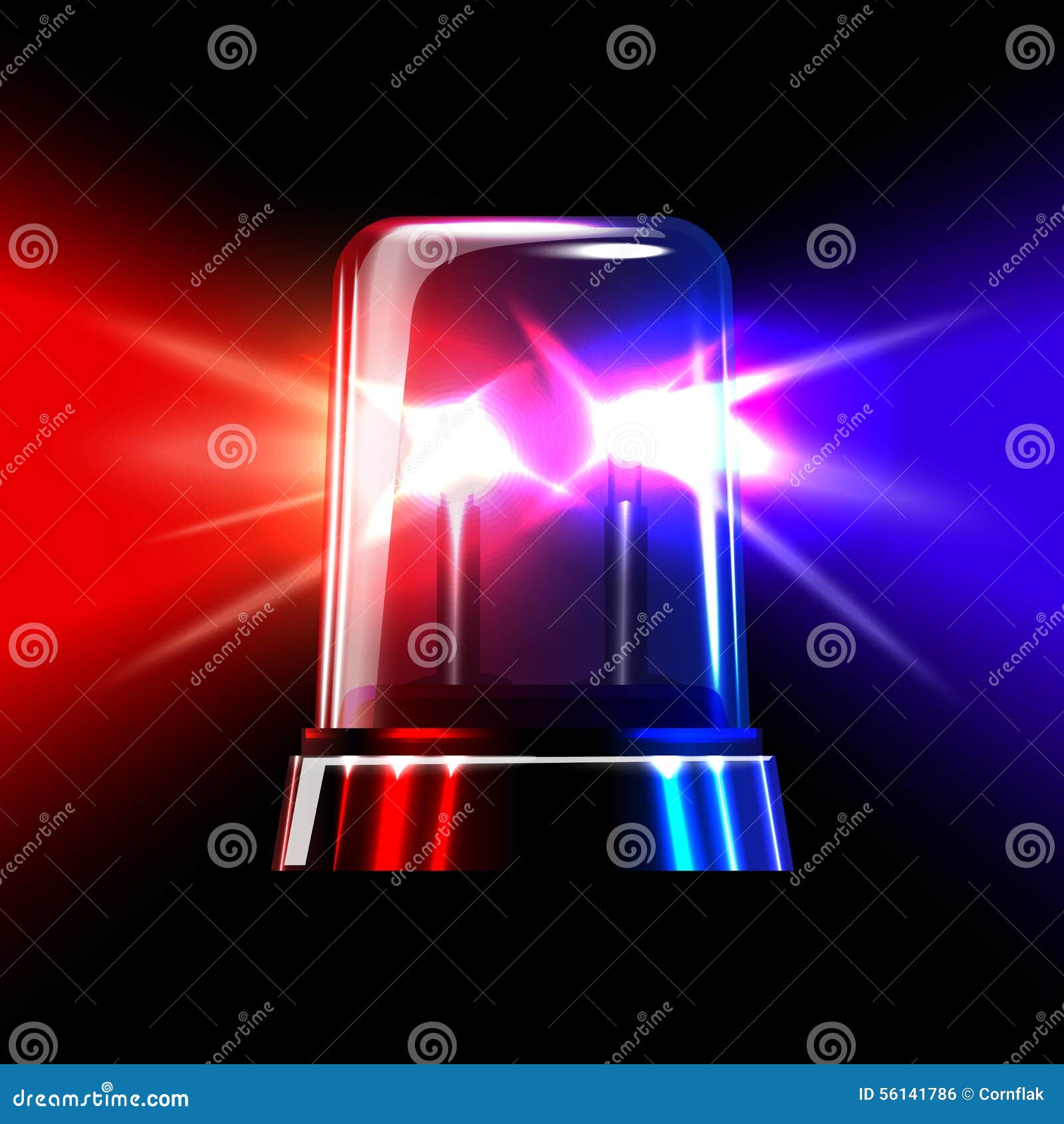 Siren Vector Icon On White Background. Flat Vector Siren Icon Symbol ...