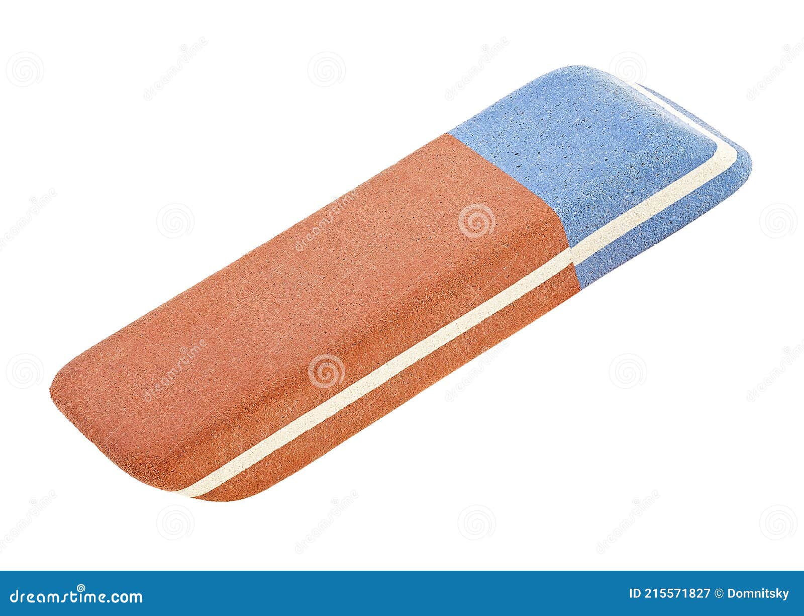 Blue Eraser On A White Background. Line Drawn In Pencil. Eraser Erases ...