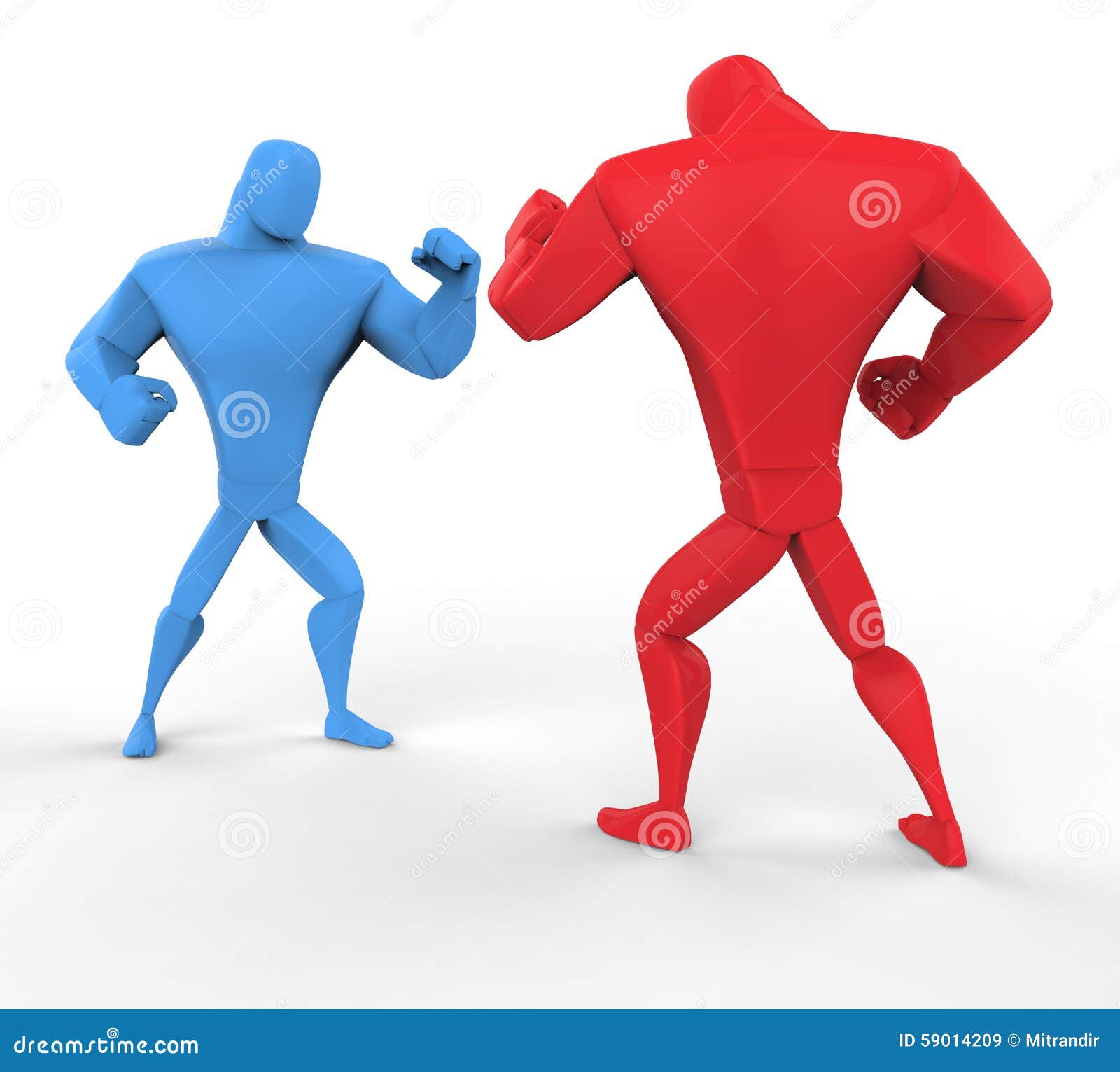 Red And Blue Fighters