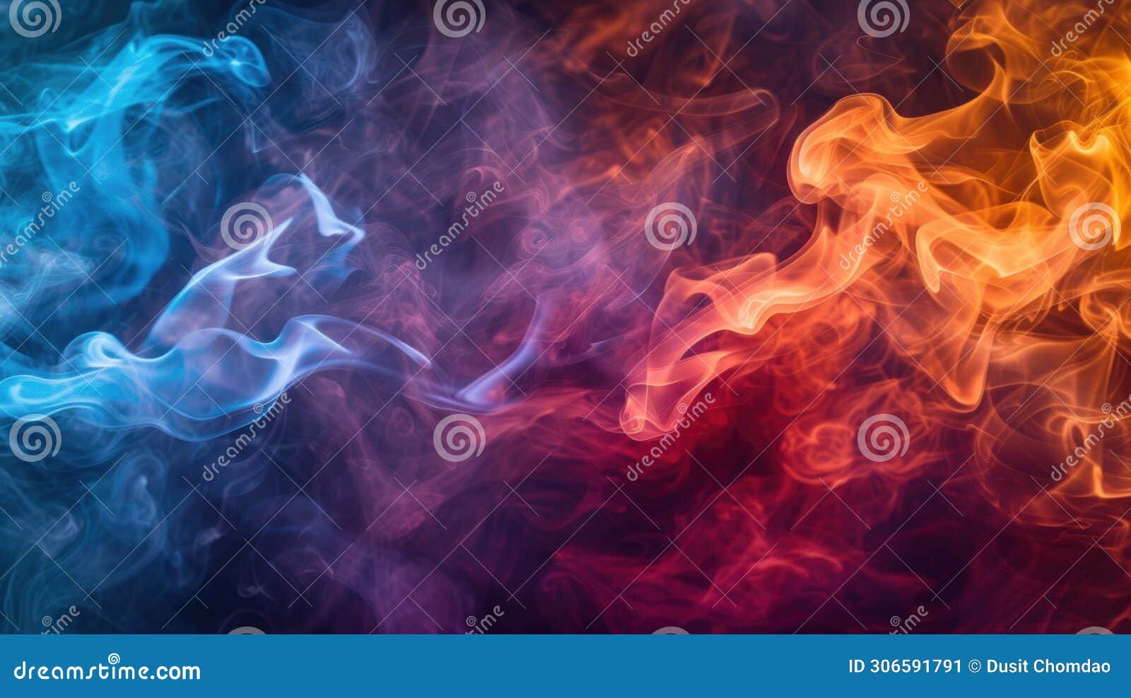 Red and Blue Fire Abstract Background. Generative AI Stock Image ...
