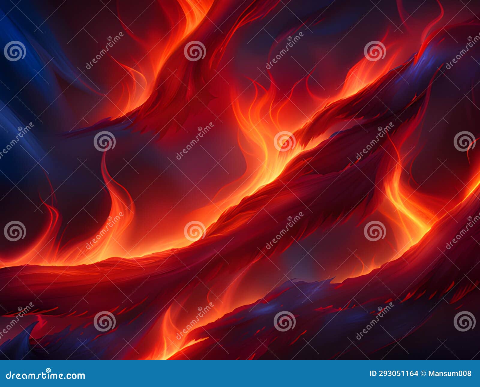 Red and Blue Fire Flame Pattern Background Stock Illustration ...