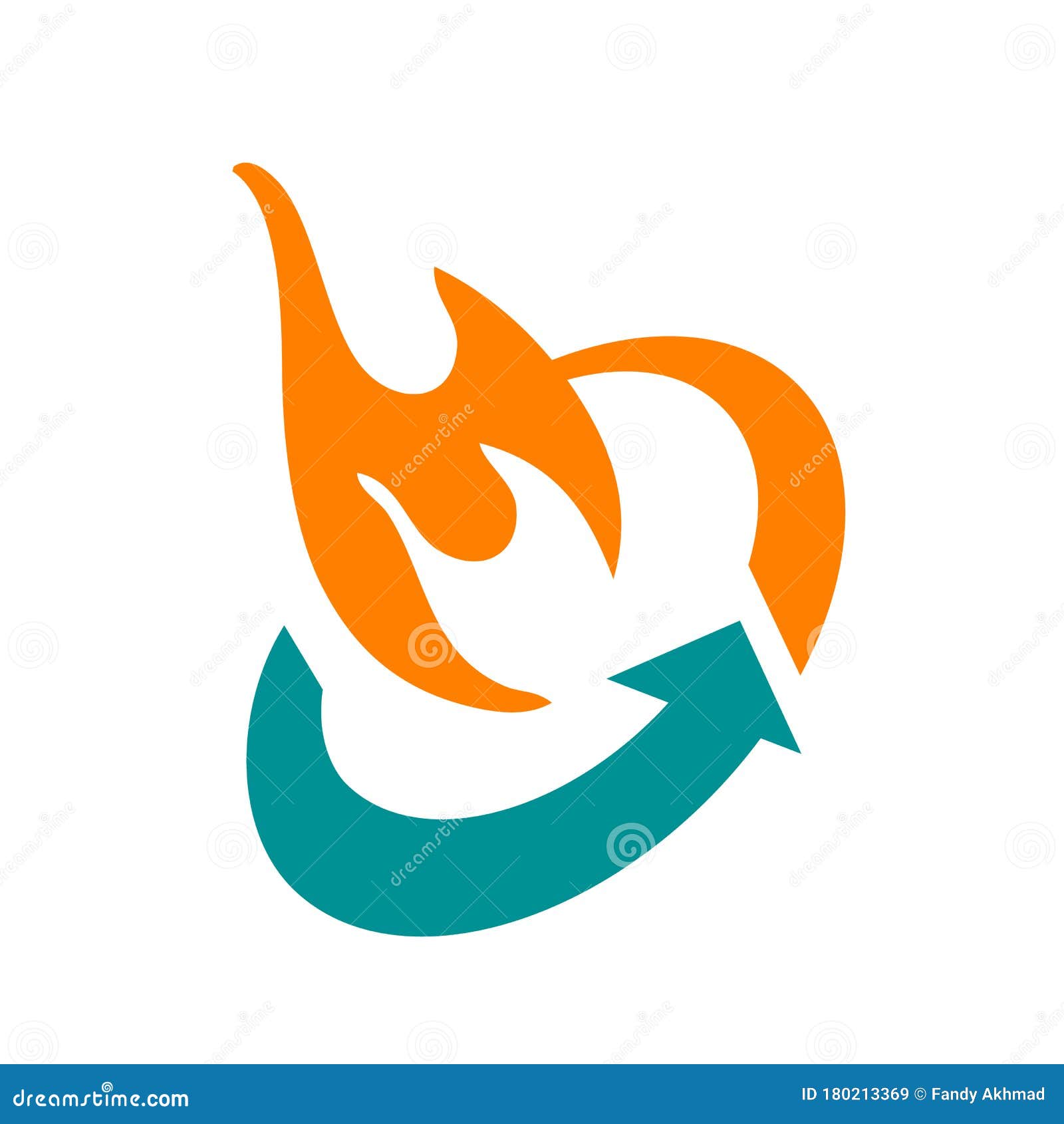 Red Blue Fire Flames Logo Vector Design Icons Elements Stock Vector ...