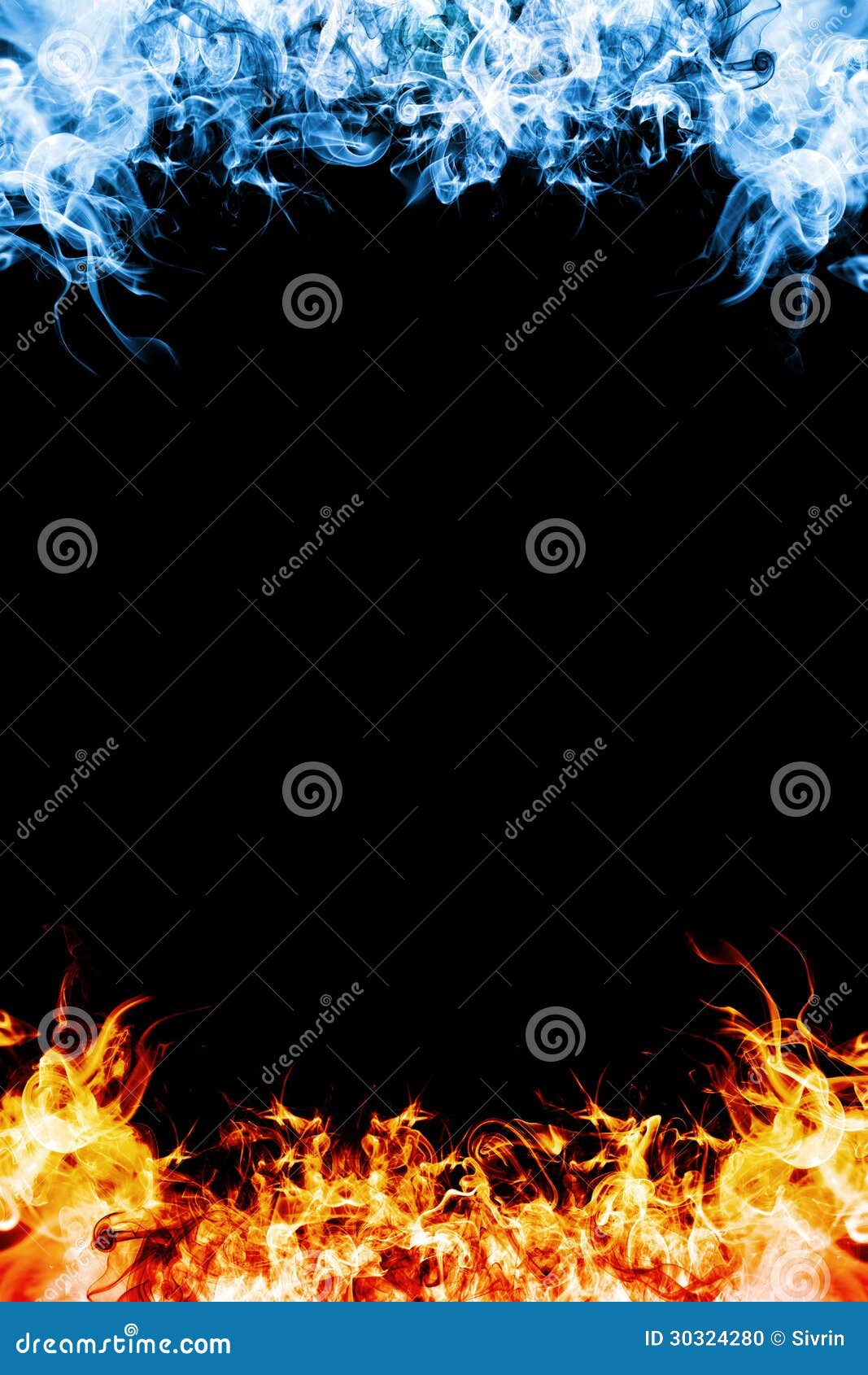 Blue Fire Border