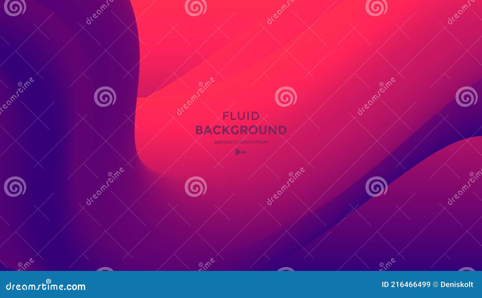 Red and Blue Fluid Wave. Duotone Compositions Stock Vector ...