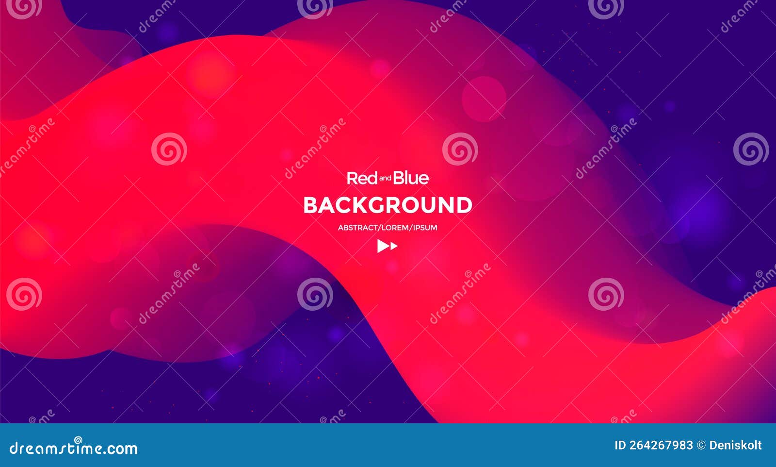 Red and Blue Fluid Wave. Duotone Compositions Stock Vector ...