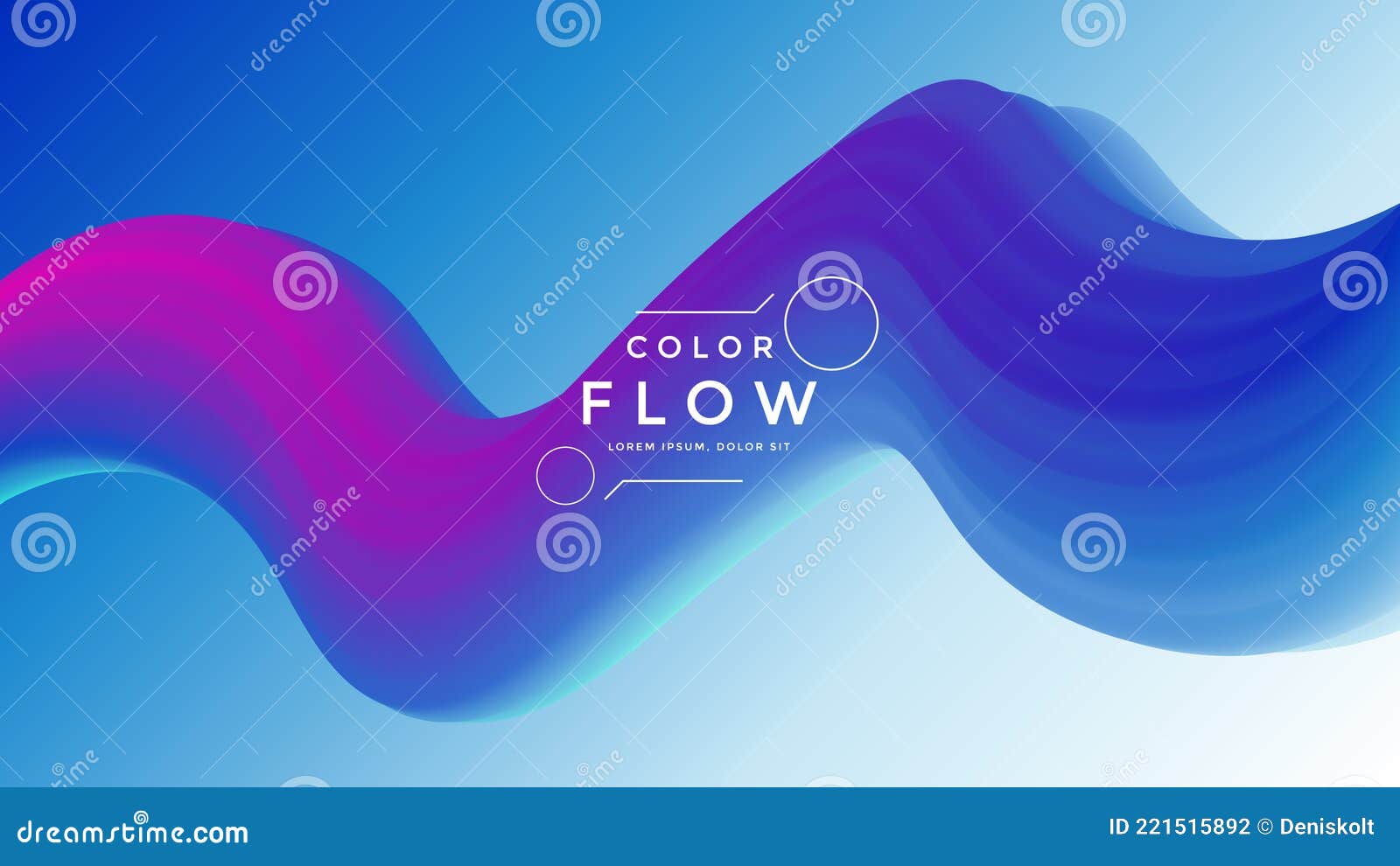 Red and Blue Fluid Wave. Duotone Compositions Stock Vector ...
