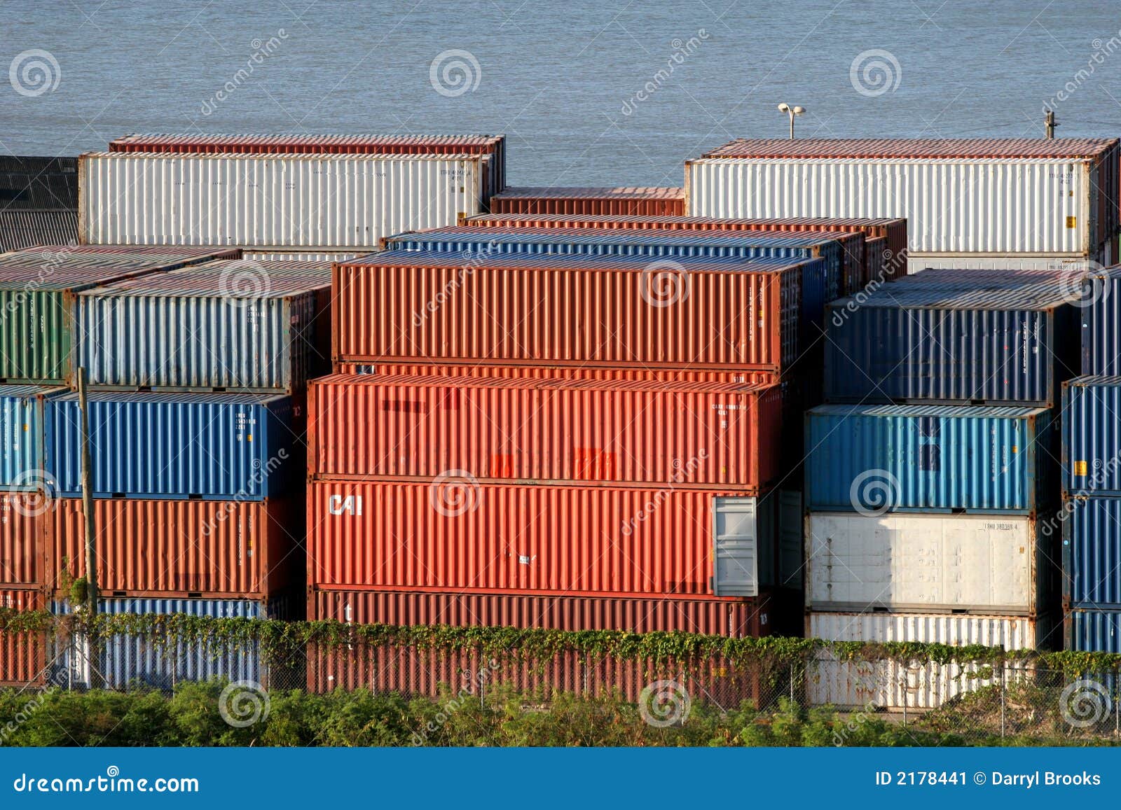 Red and Blue Freight stock image. Image of boat, container - 2178441