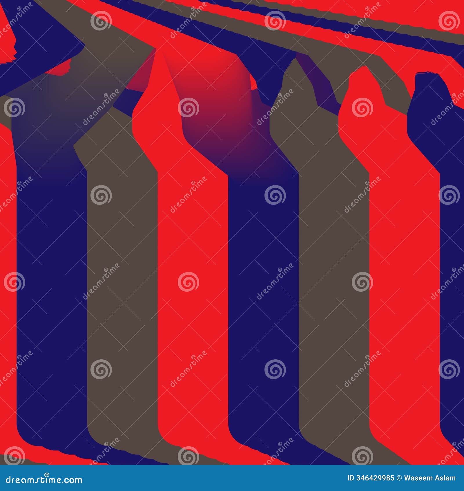 Blue 10 Sided Die, Pentagonal Trapezohedron Dice. 3D Rendering Royalty ...