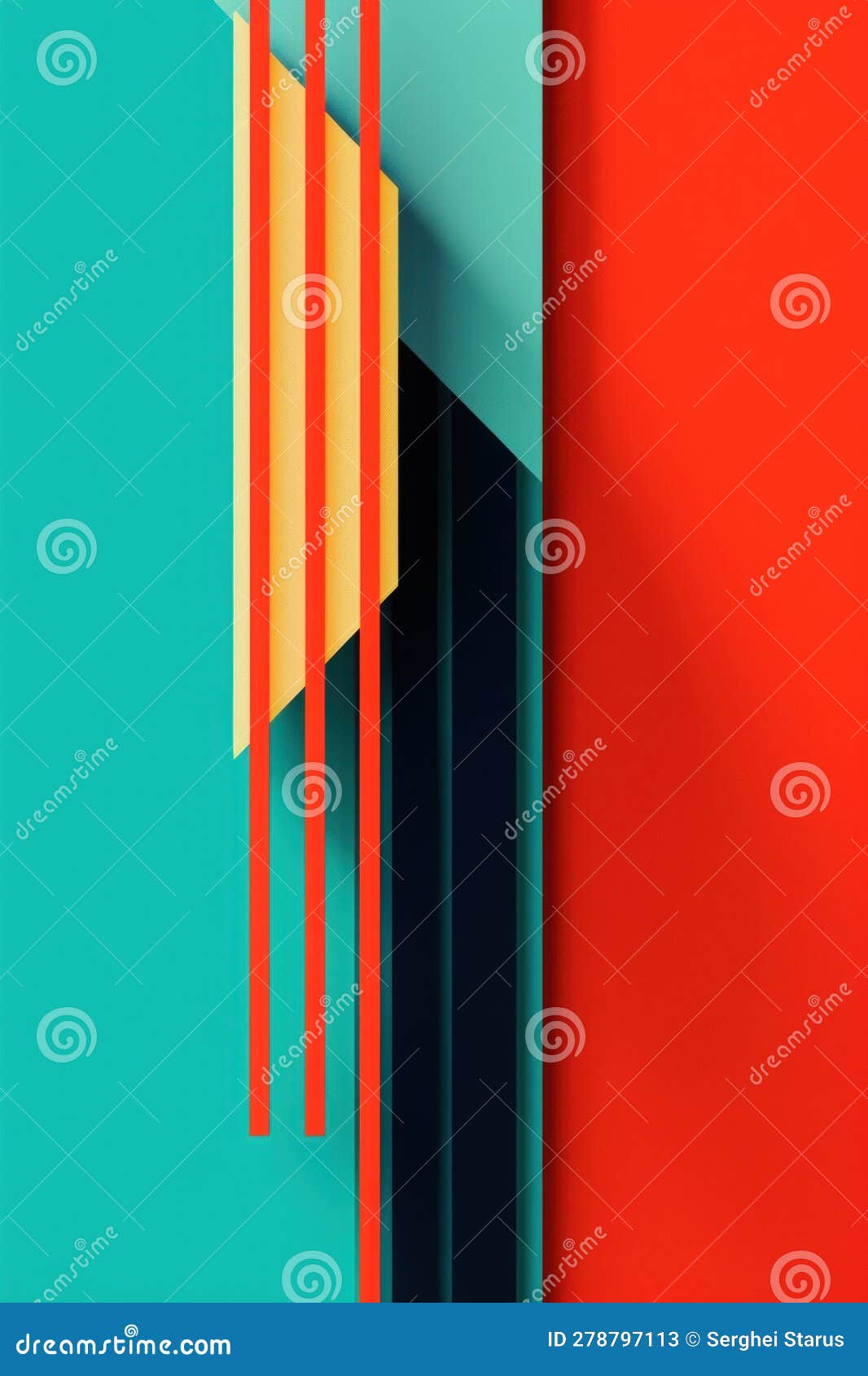 A Red, Blue and Green Abstract Wallpaper. Generative AI Image. Stock ...