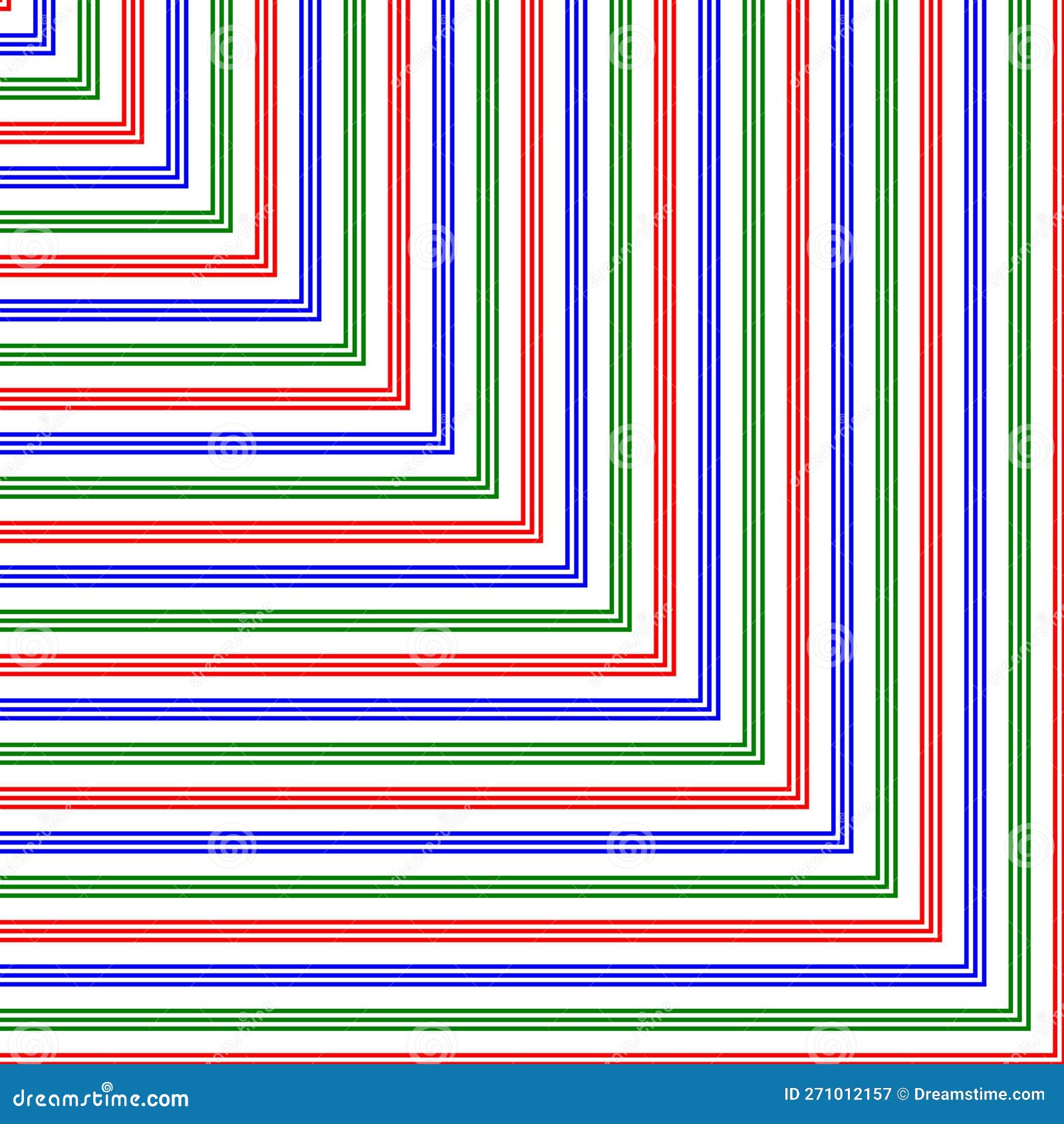 Colorful Right Angle Lines Fabric Pattern on White Background Vector ...