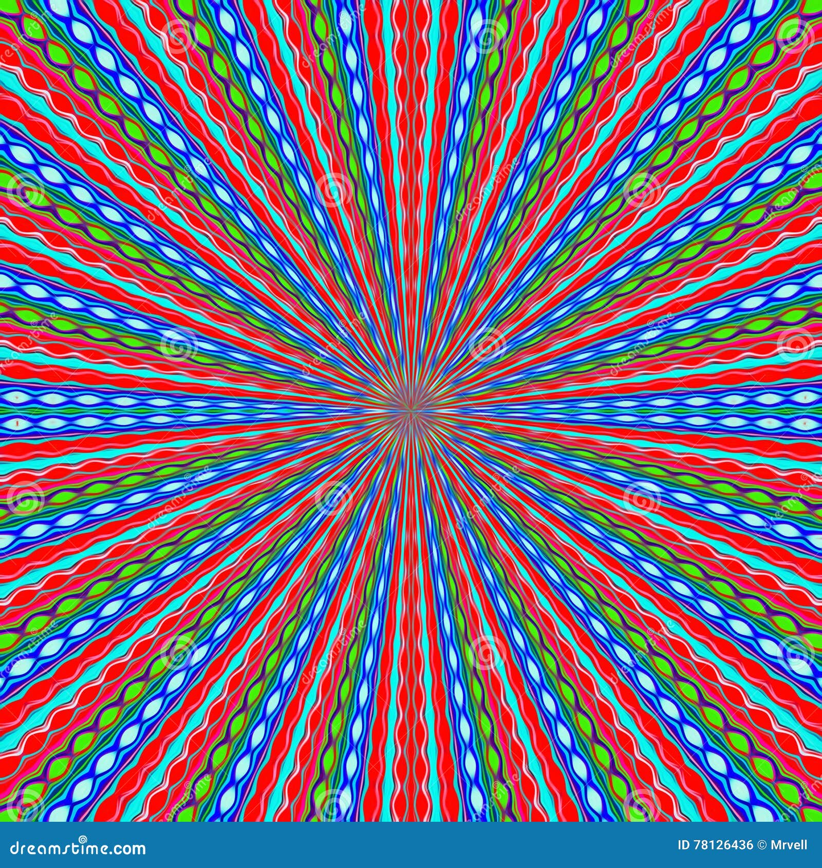 Red Blue and Green Line Drawing Abstract Stock Illustration ...