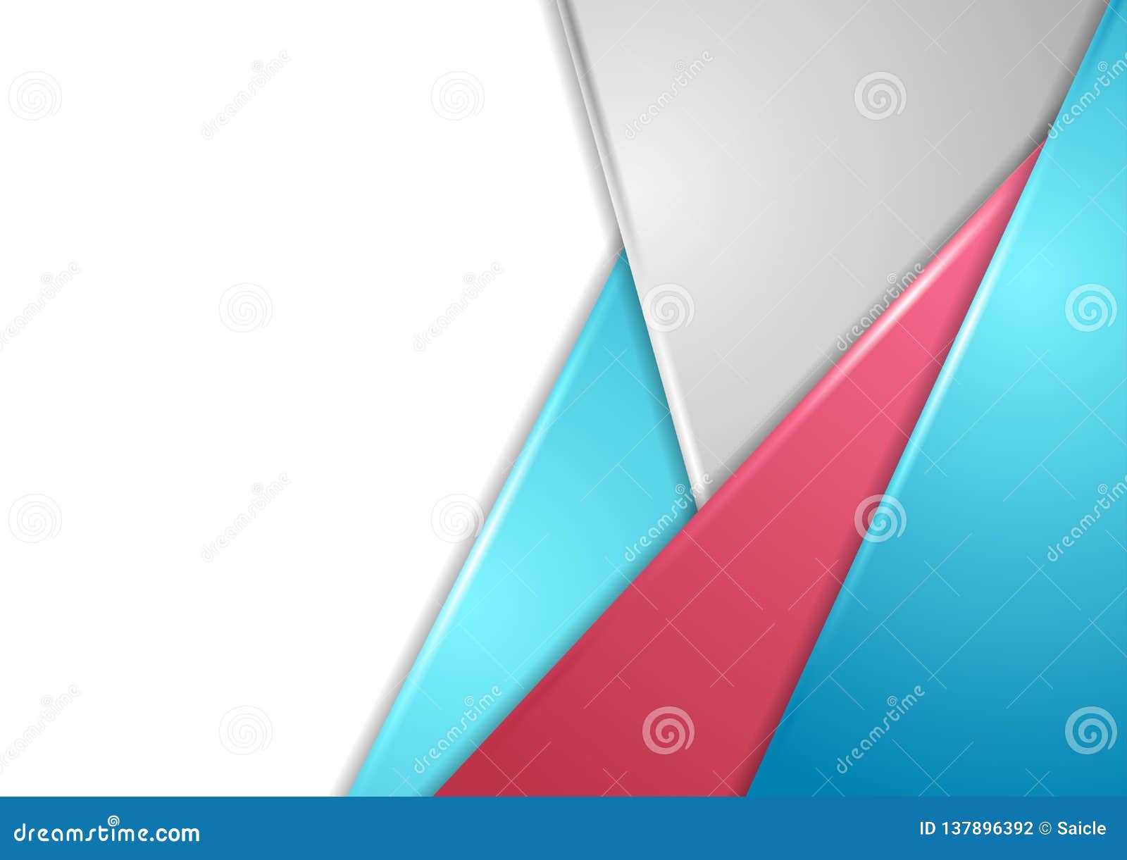 Red, Blue and Grey Corporate Abstract Background Stock Vector ...