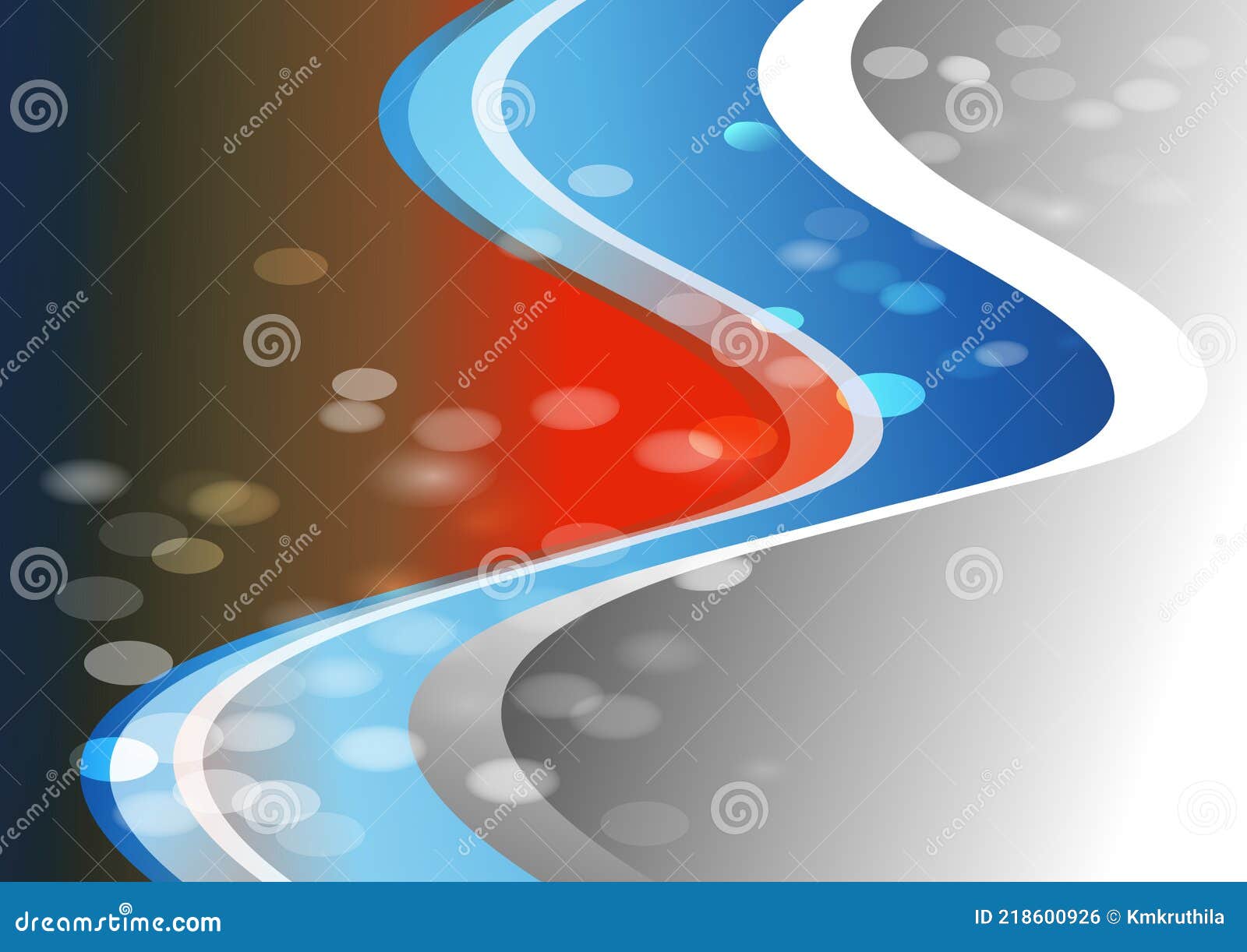Red Blue and Grey Creative Wave Presentation Background Vector Image ...