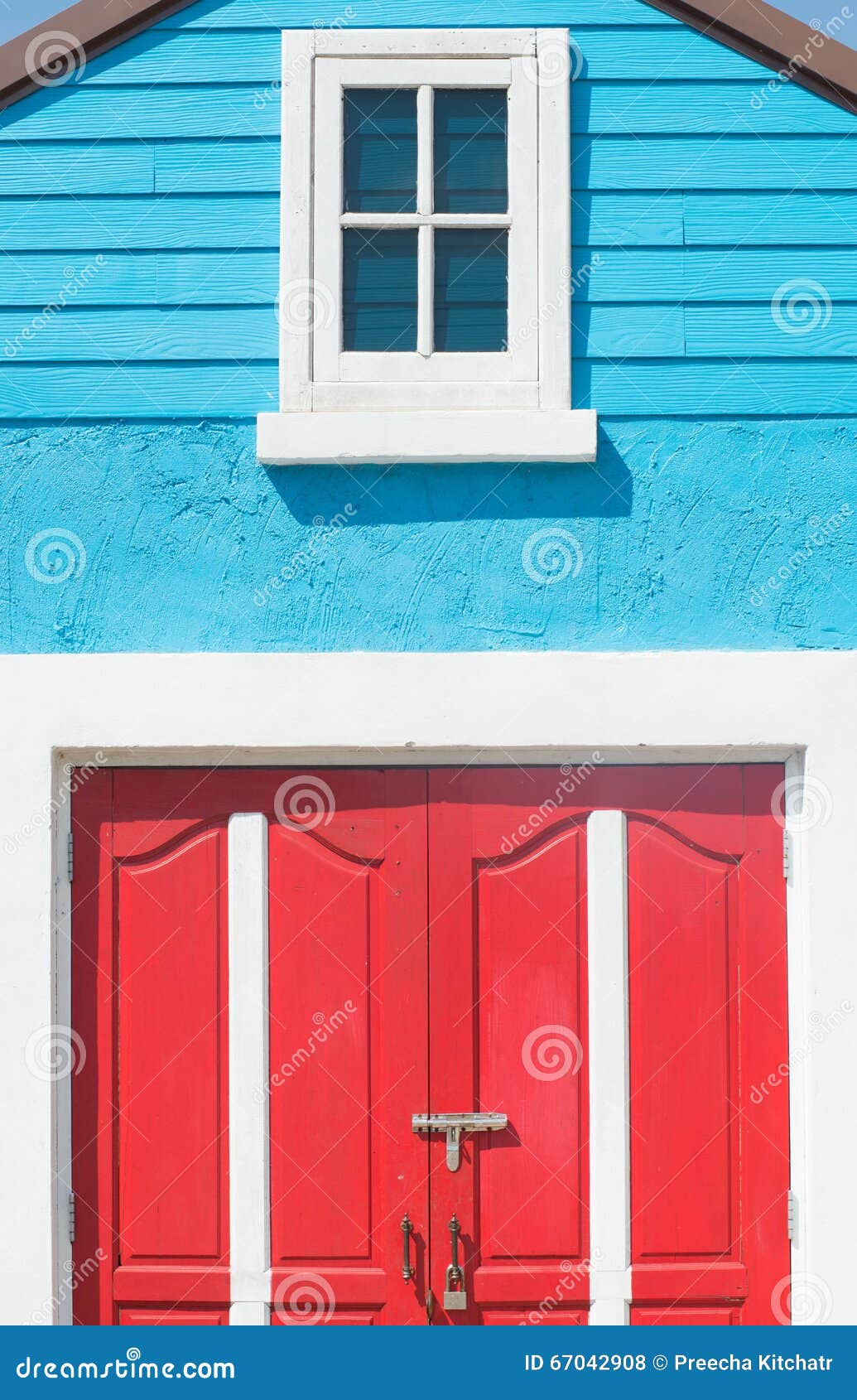 Red and blue stock photo. Image of estate, country, home - 67042908