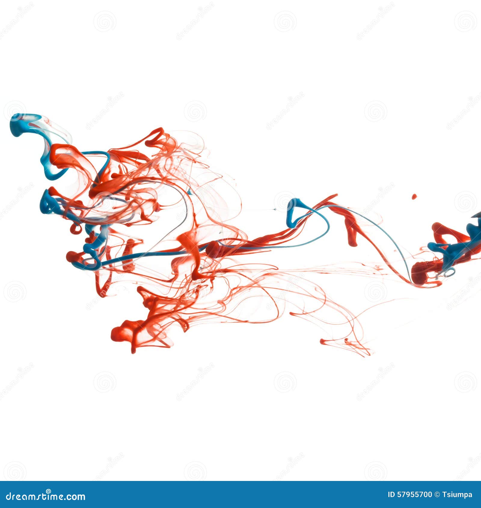 Red and blue ink stock photo. Image of macro, smoke, blue - 57955700