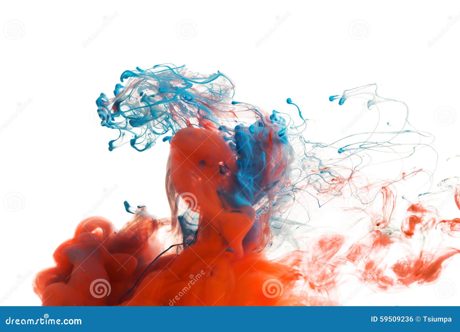 Red and blue ink stock photo. Image of paints, background - 59509236