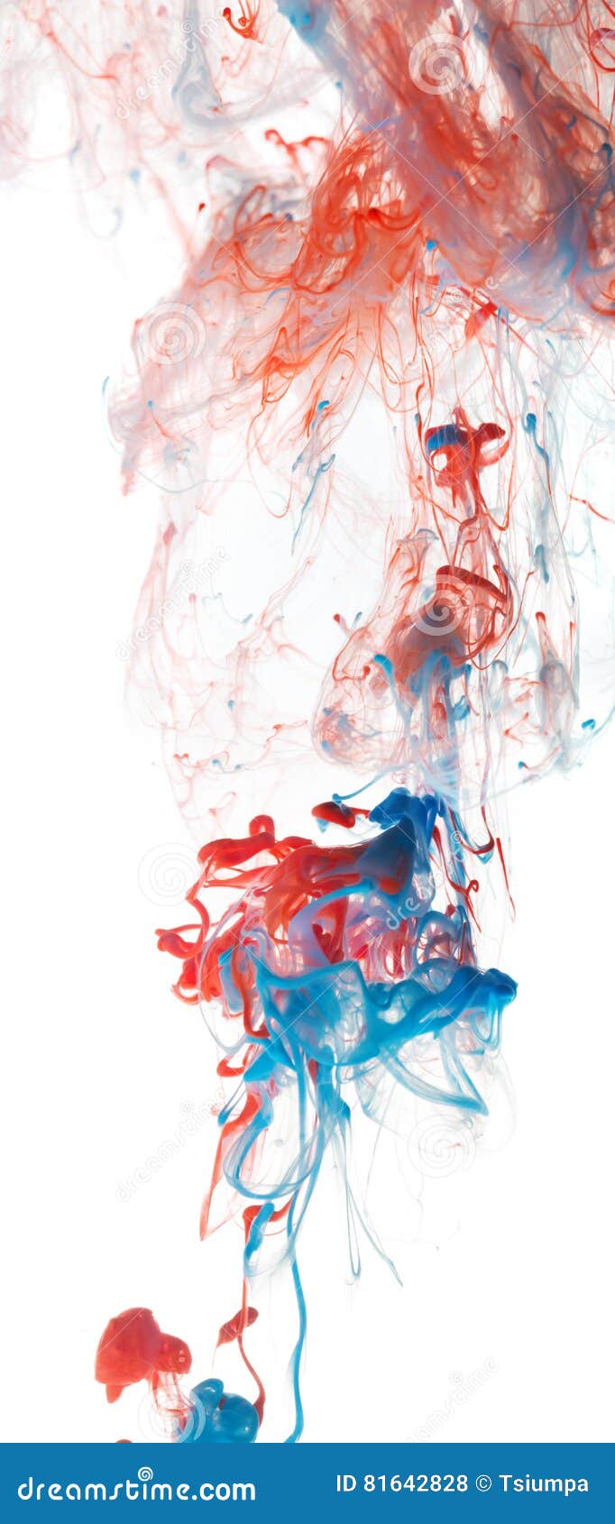 Red and blue ink stock photo. Image of wallpaper, white - 81642828