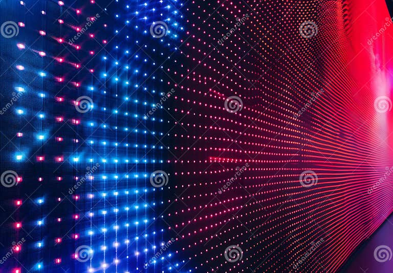 Abstract Red and Blue LED Screen Gradient Background Stock Illustration ...
