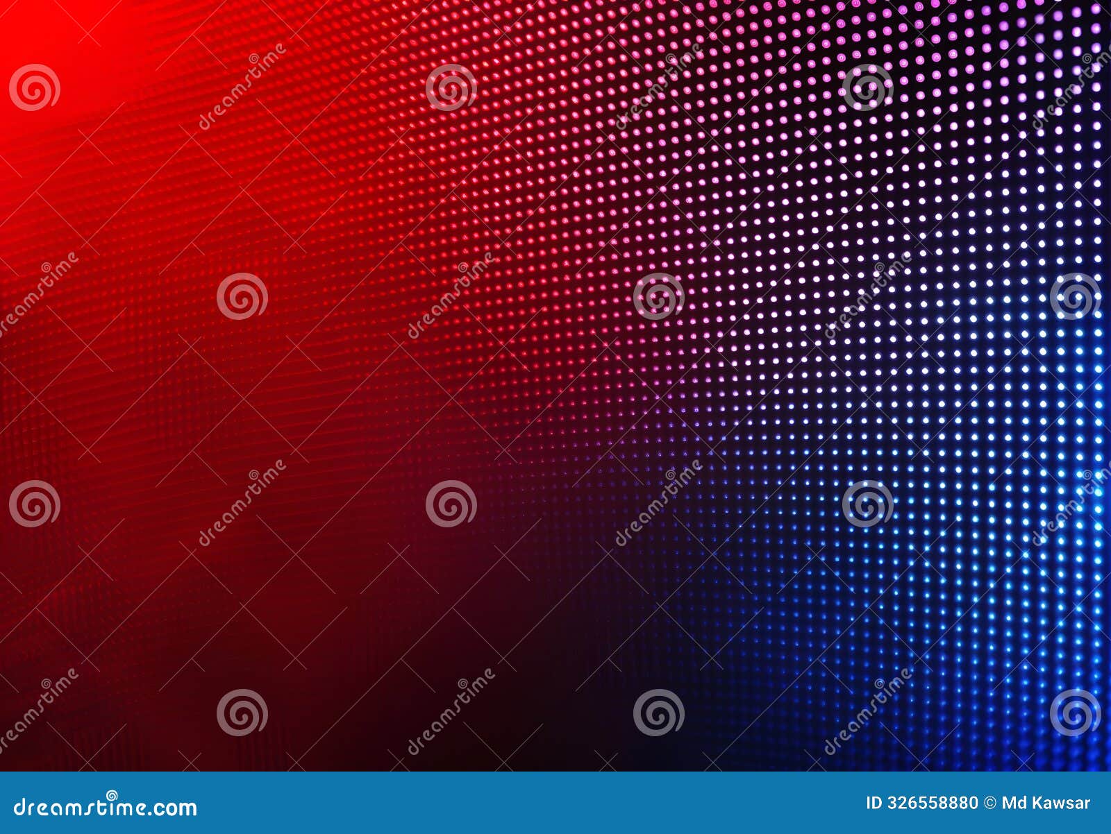 Red and Blue LED Screen Dots Gradient Background Stock Illustration ...