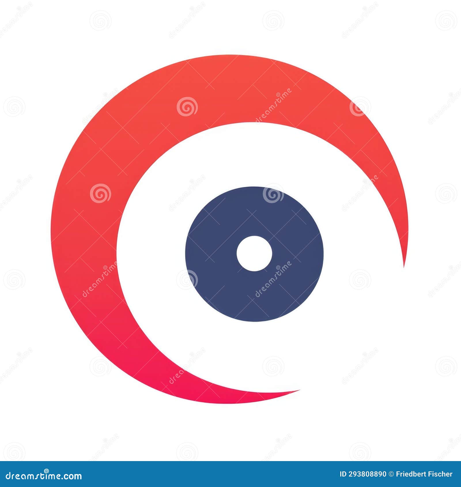 A Red and Blue Logo with a White Background Stock Illustration ...