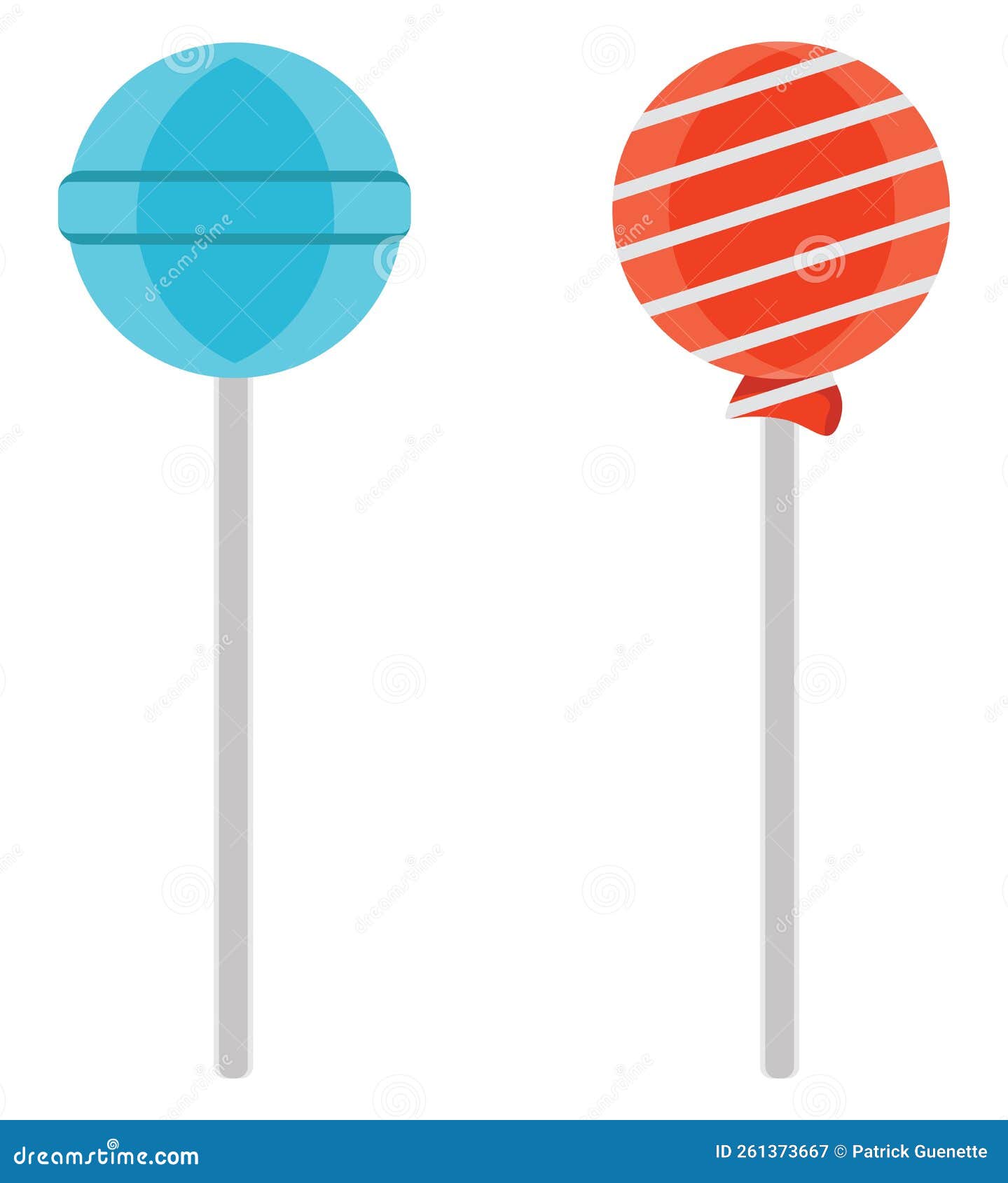Red and Blue Lolipops, Icon Stock Vector - Illustration of background ...