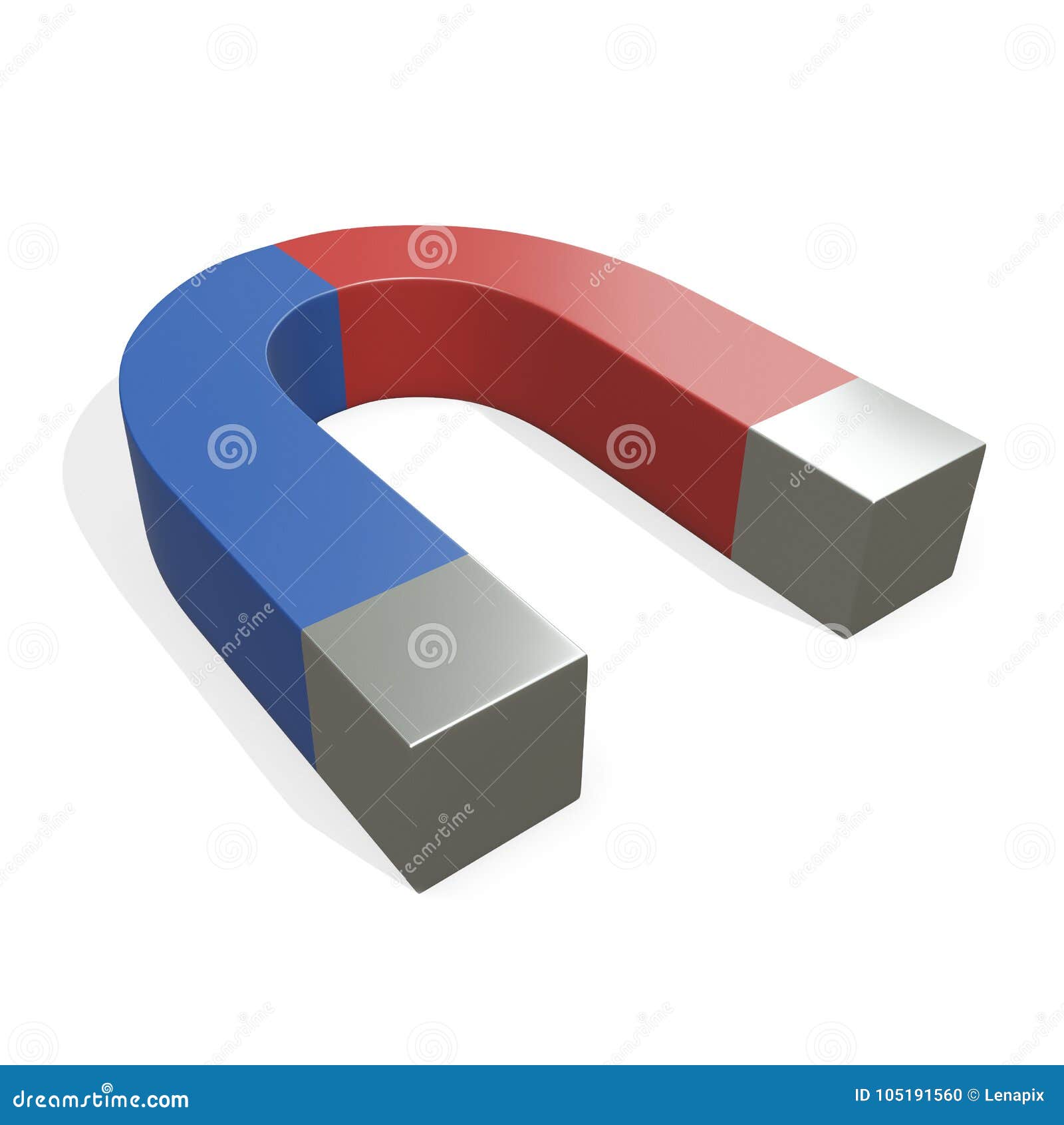 Red and blue magnet stock illustration. Illustration of isolated ...