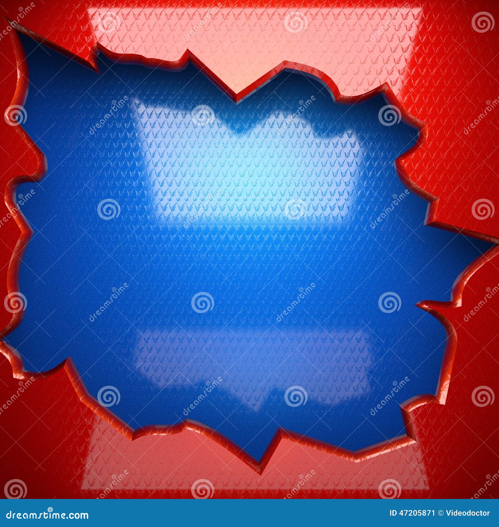 Red and Blue Metal Background Stock Illustration - Illustration of ...