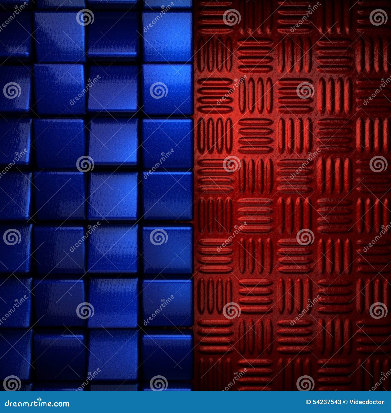 Red and Blue Metal Background Stock Illustration - Illustration of ...