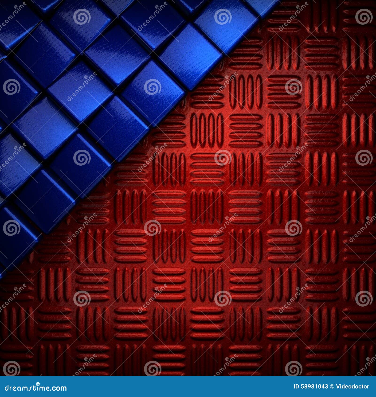 Red and Blue Metal Background Stock Illustration - Illustration of blue ...