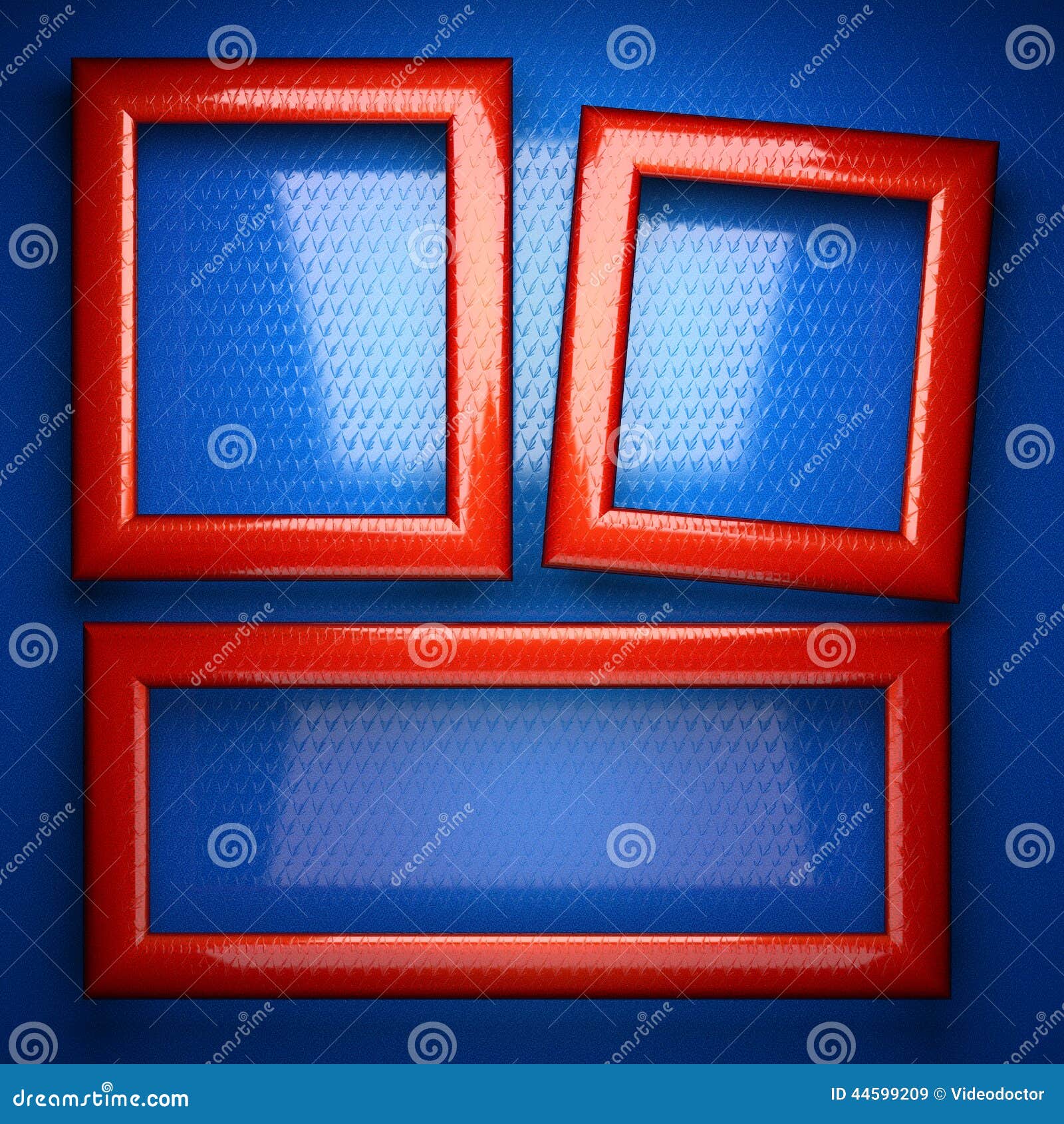 Red and Blue Metal Background. 3D Rendered Stock Illustration ...