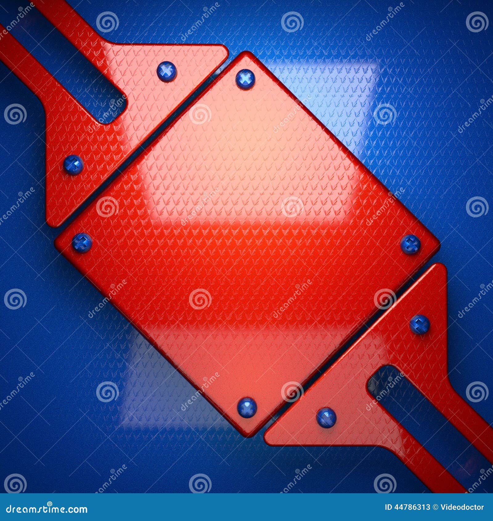 Red and Blue Metal Background Stock Illustration - Illustration of ...