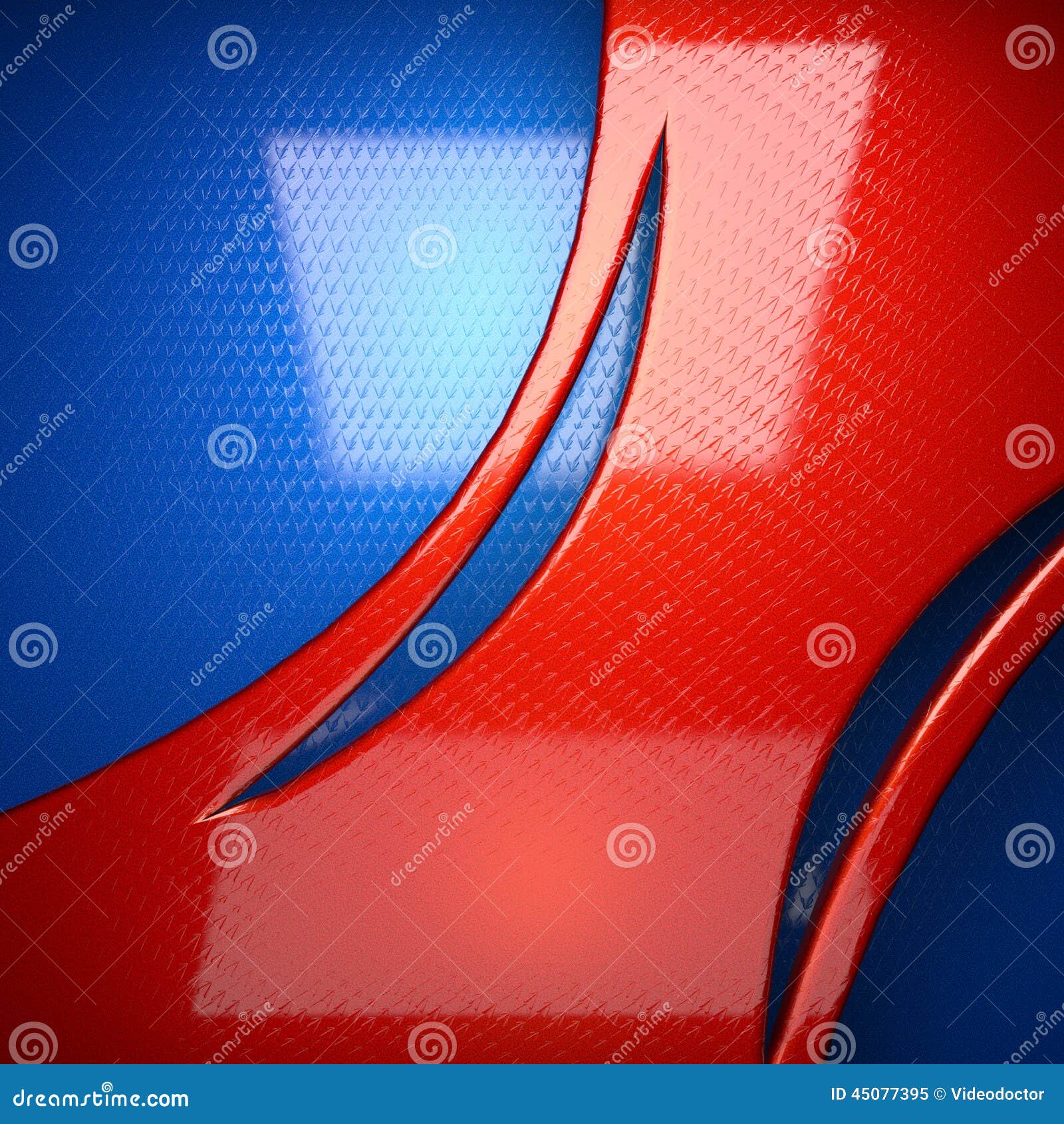 Red and Blue Metal Background. 3D Rendered Stock Illustration ...