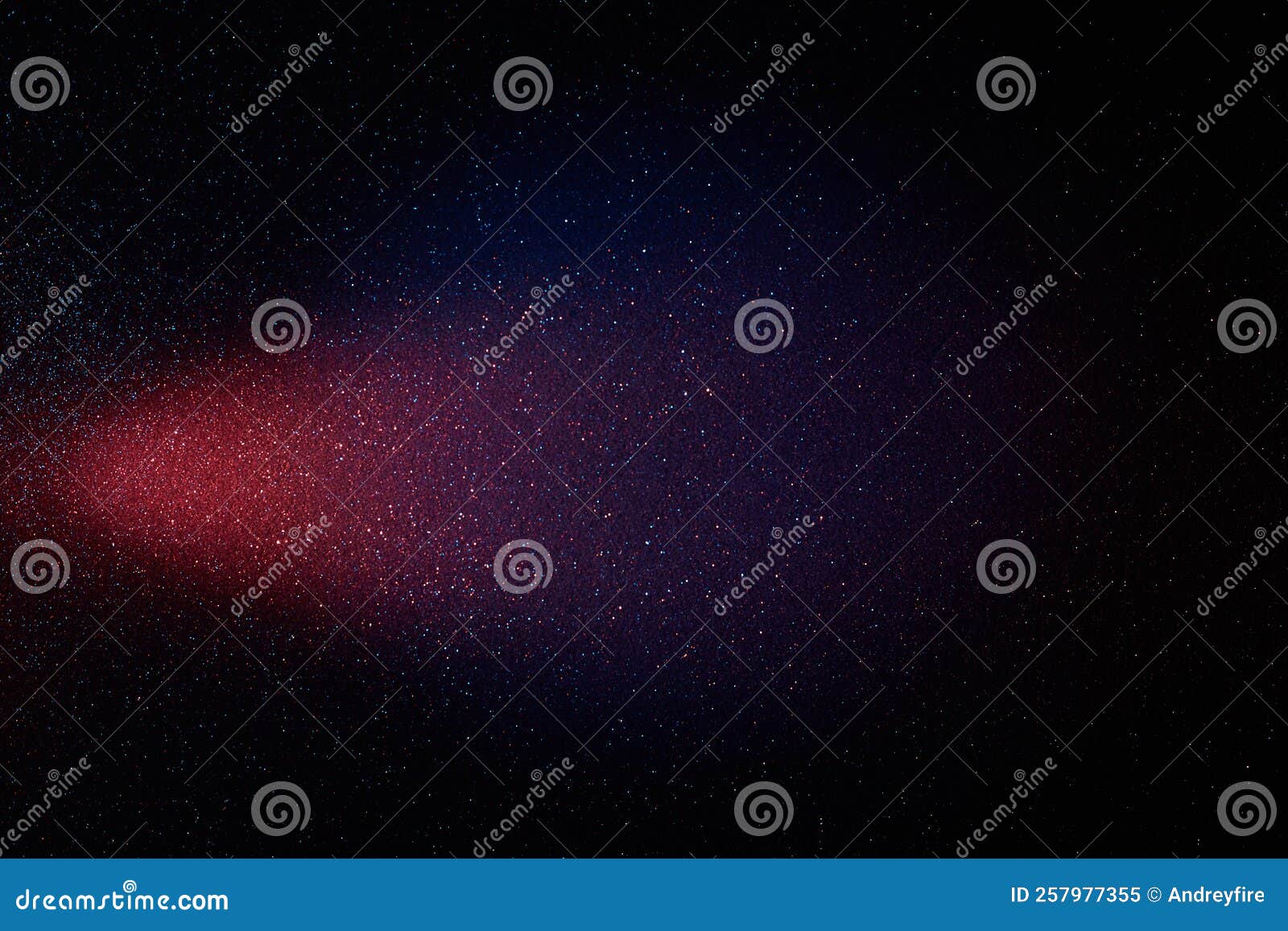 Red and Blue Oncoming Rays of Light on a Black Gradient Background with ...