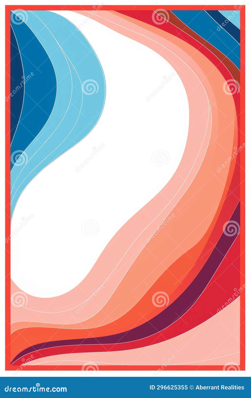 A Red Blue and Orange Abstract Background Stock Illustration ...