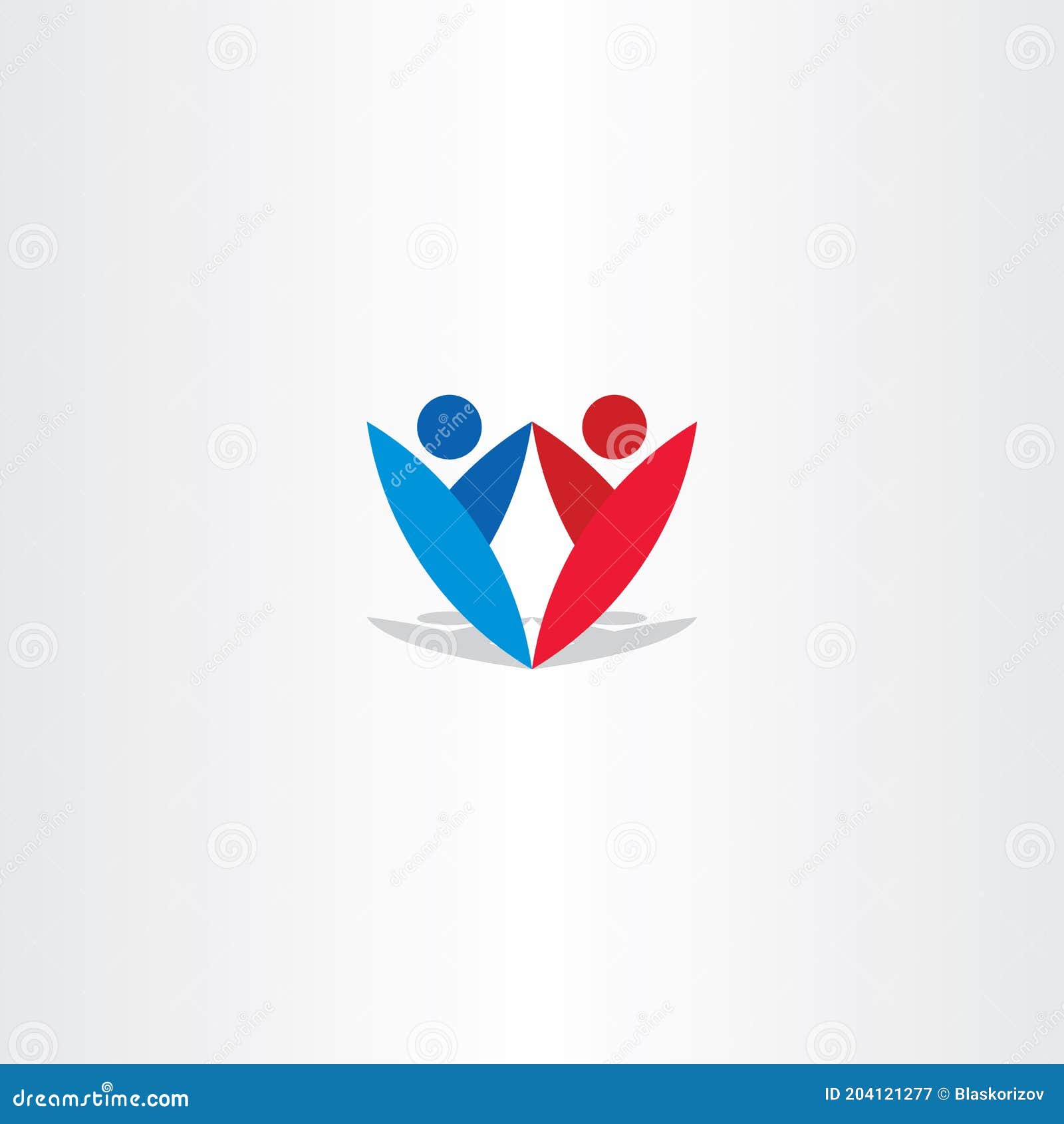 Red Blue People Letter Y Logotype Stock Vector - Illustration of brand ...