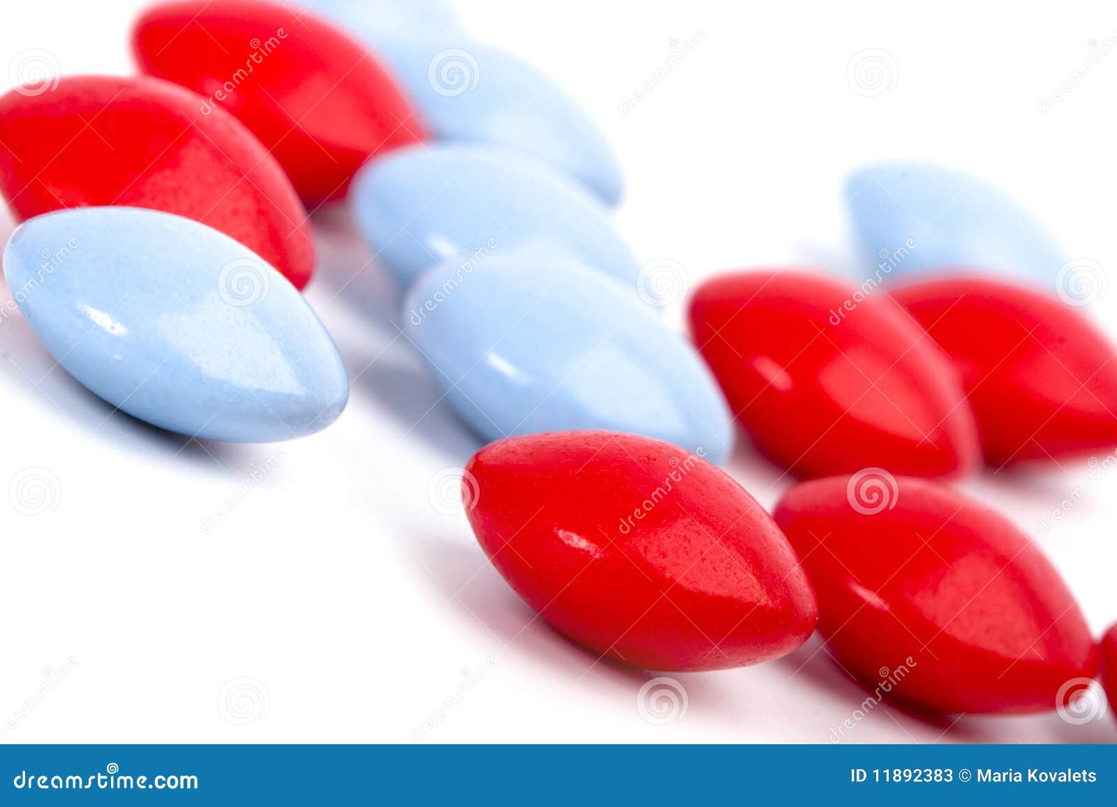 Red and blue pills stock image. Image of pill, health - 11892383