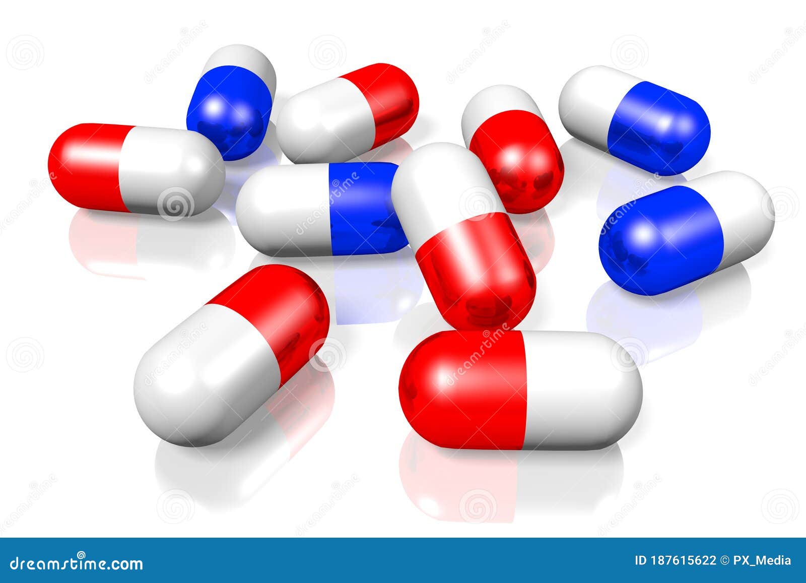 Red and Blue Pills - Medicine Concept Stock Illustration - Illustration ...