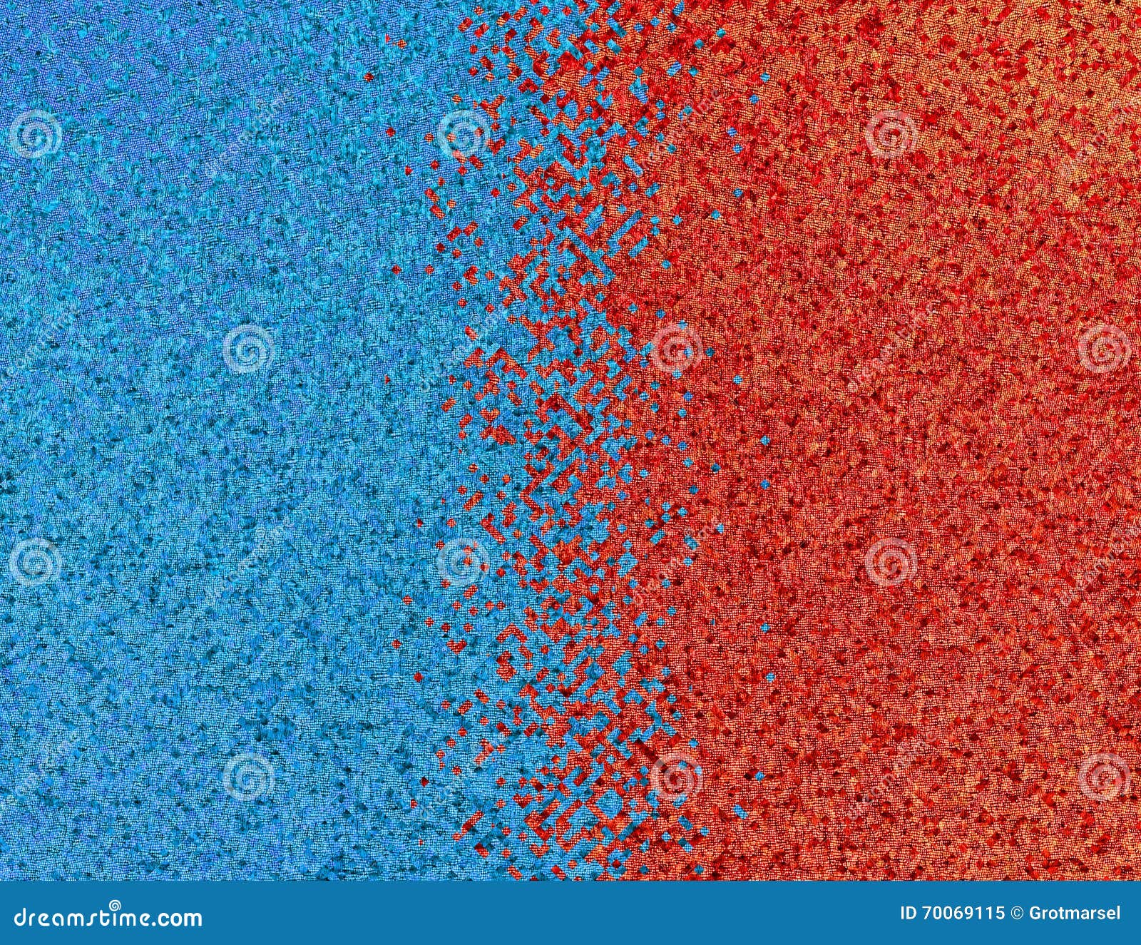 Red and Blue Pixel Abstract Background. Stock Illustration ...